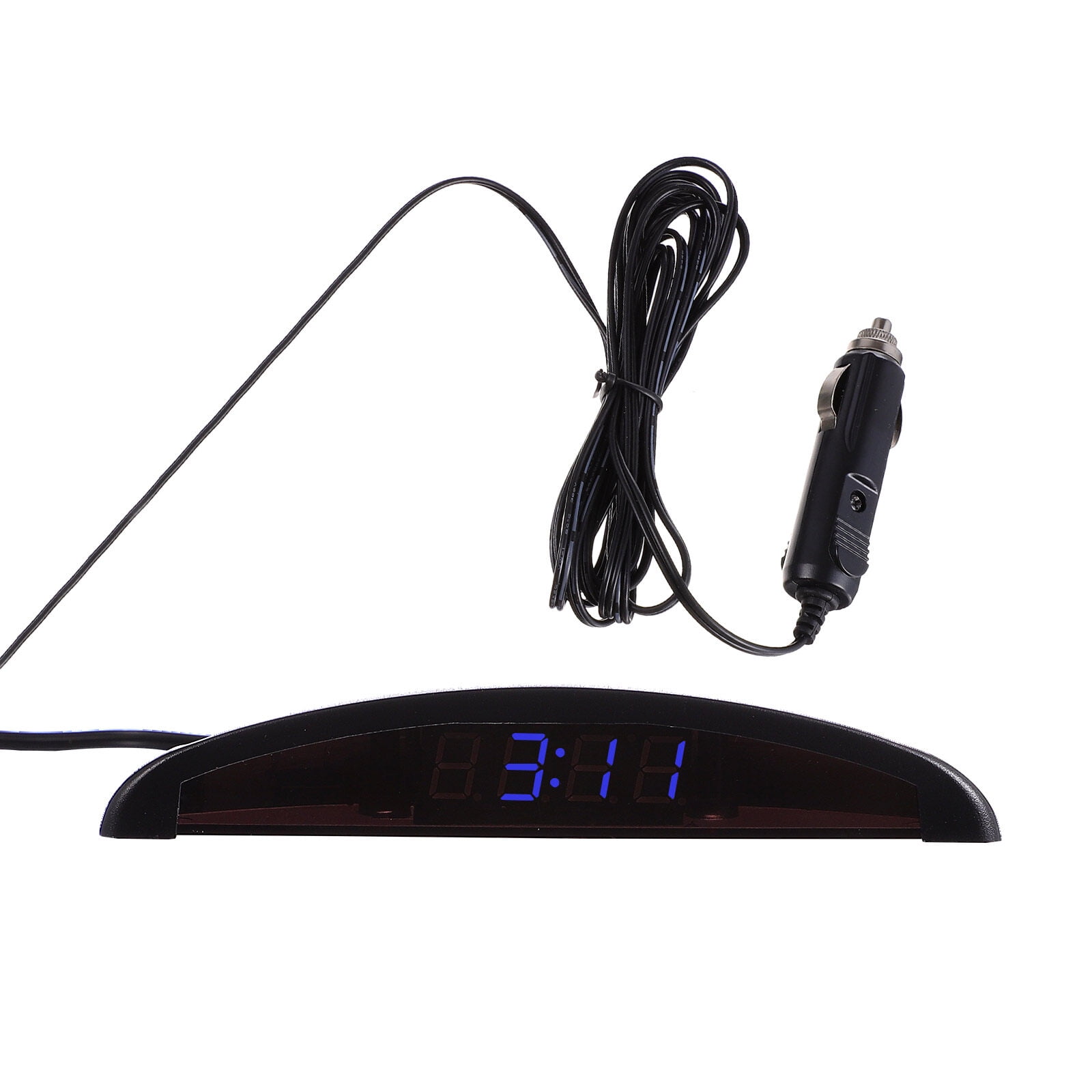 Raindrops Black Car Dash Clock with Thermometer and Voltmeter High ...