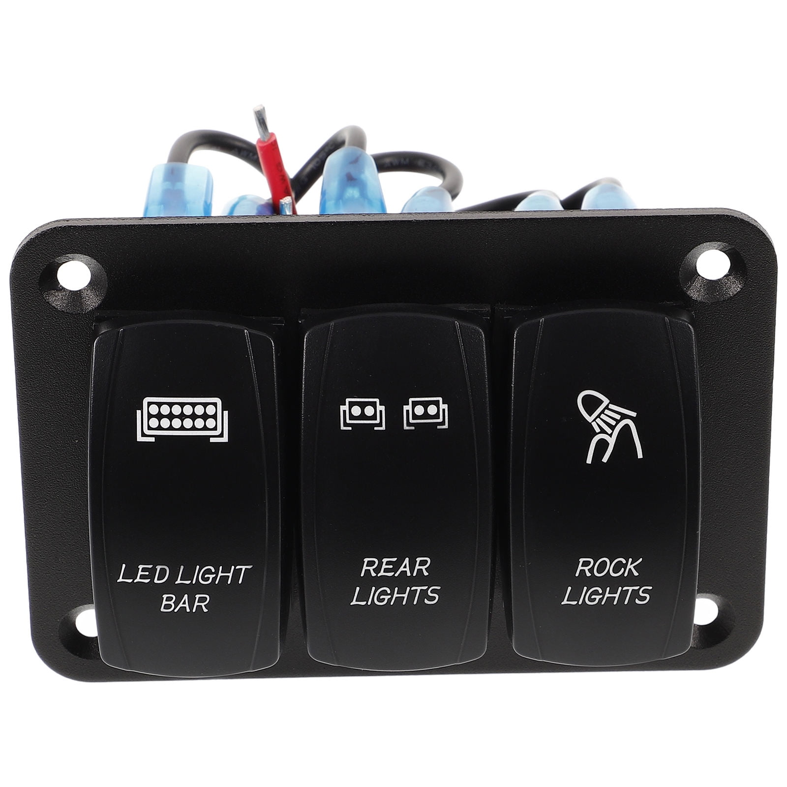 Raindrops Black Copper 12 Volt Rocker Switch Panel for Car Use with ...