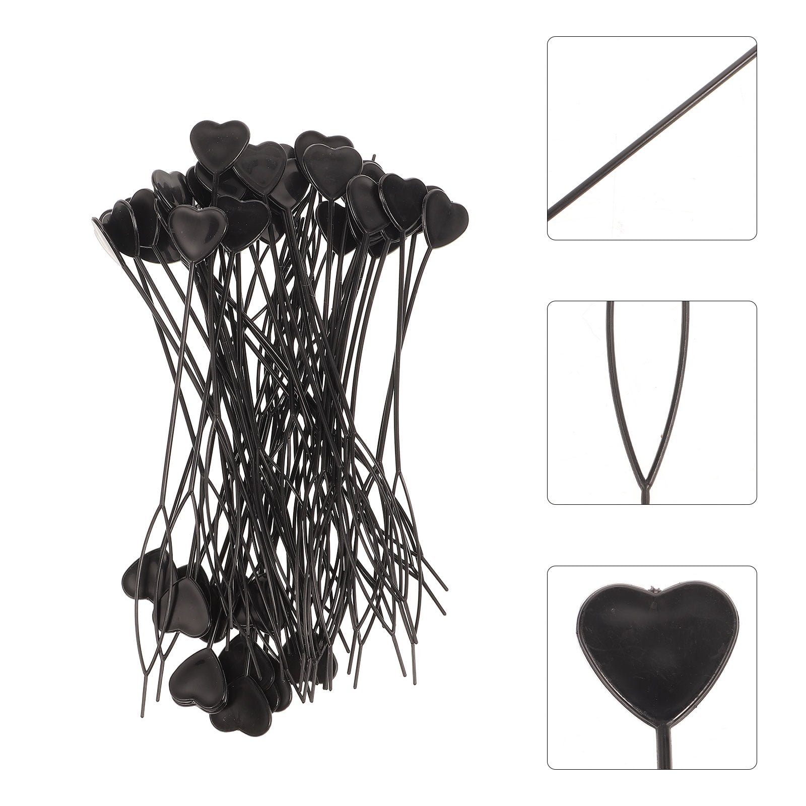 Raindrops Black Hair Braid Tool and Tail Hair Beader for Women ABS ...