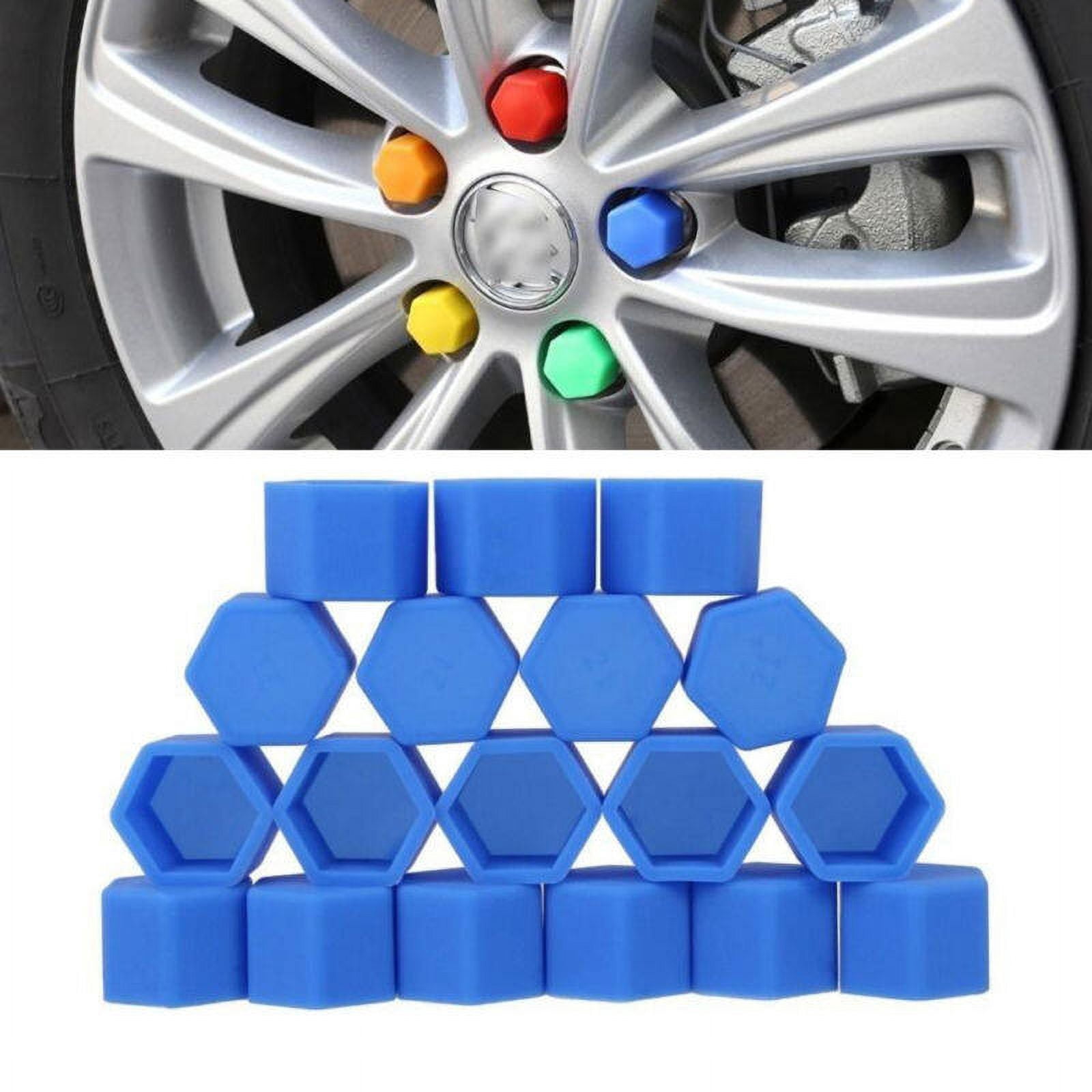 Raindrops 20 Pcs Enhances Car Wheel Finish Protective Lug Nut Covers ...