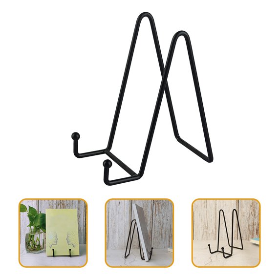 CRILSTYLEO Trade Show Display Book Stand Iron Black 3Pcs 6.1x3.9in ...