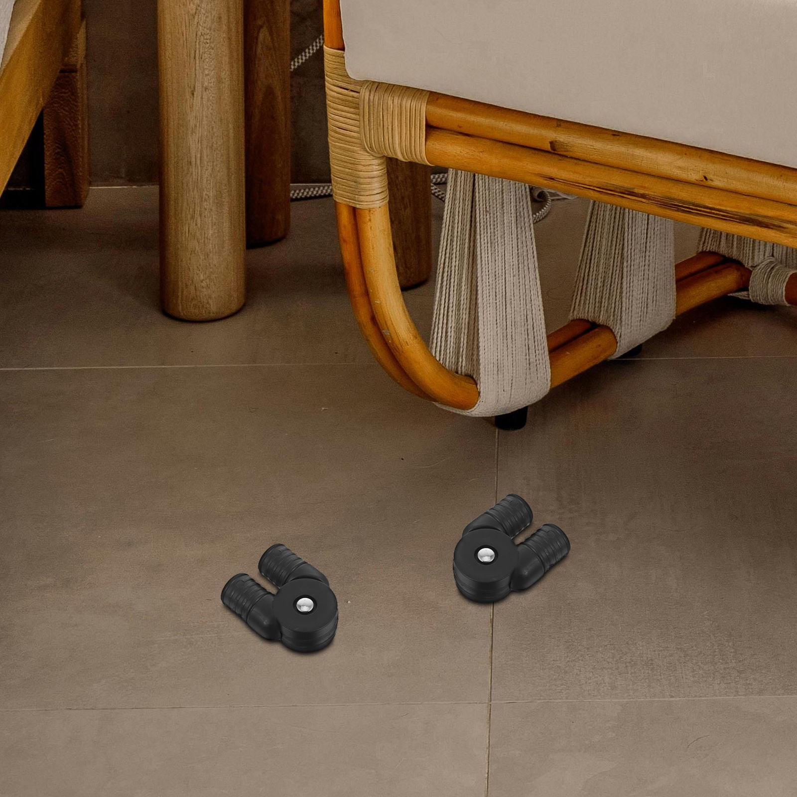 Raindrops Black Plastic Chair Connector for Foldable Lounge Chairs with ...