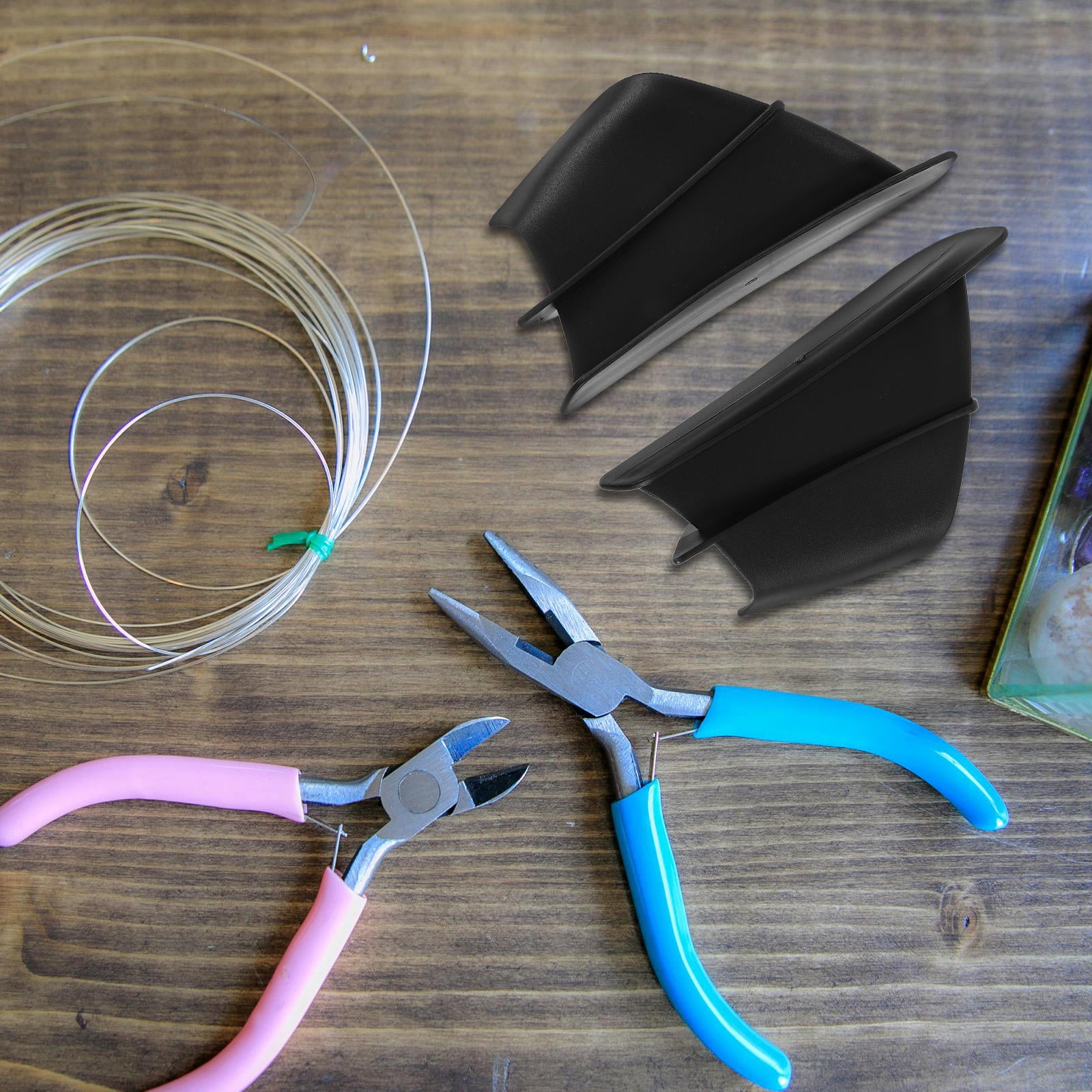 Raindrops Black Plastic Motorcycle Side Winglets for Enhanced Stability ...