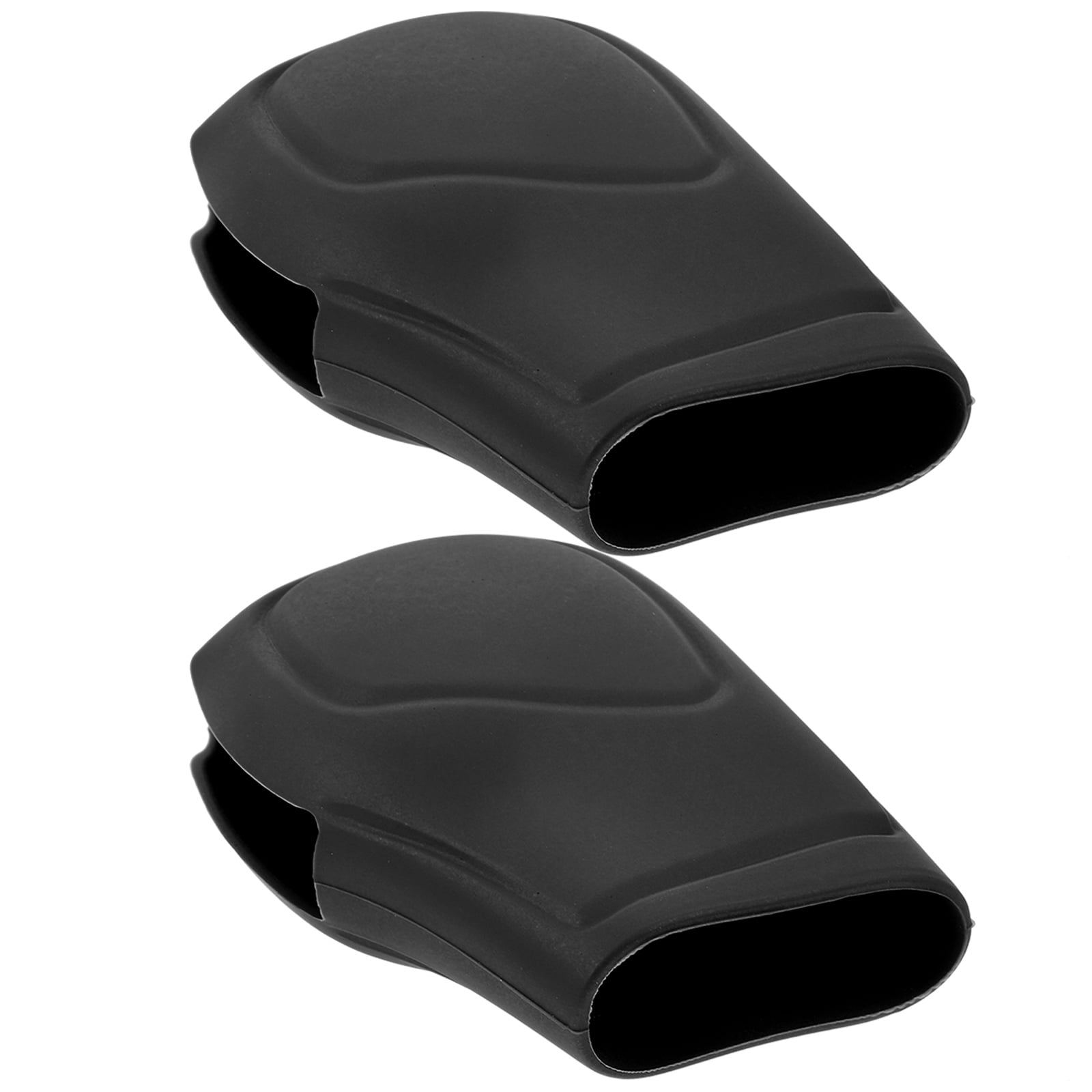 Raindrops Black Silicone Gear Shift Knob Covers for Protective Use with Comfort Grip 2 Pieces ...