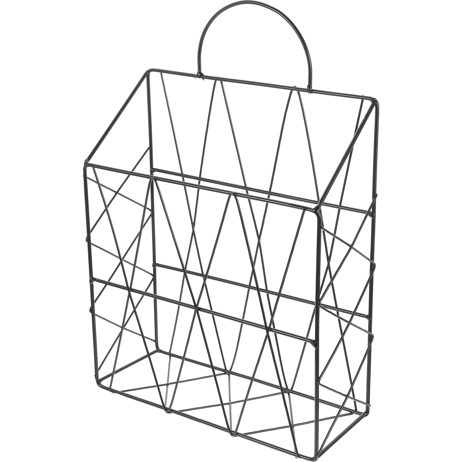 Raindrops Black Wire Magazine Holder Portable Newspaper Rack Office ...
