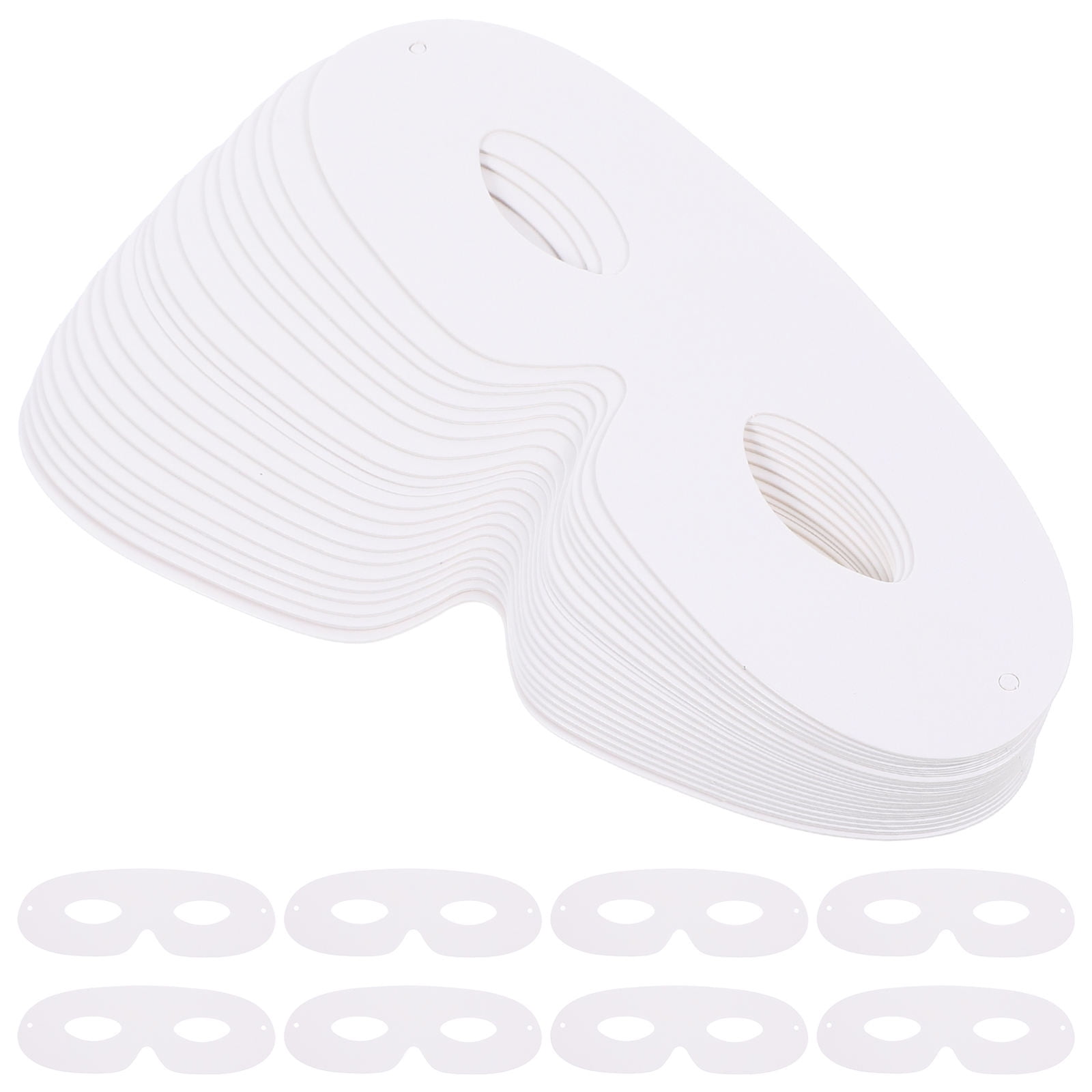 Raindrops Blank Paper Masks 40Set White Cardstock For Diy And Craft ...