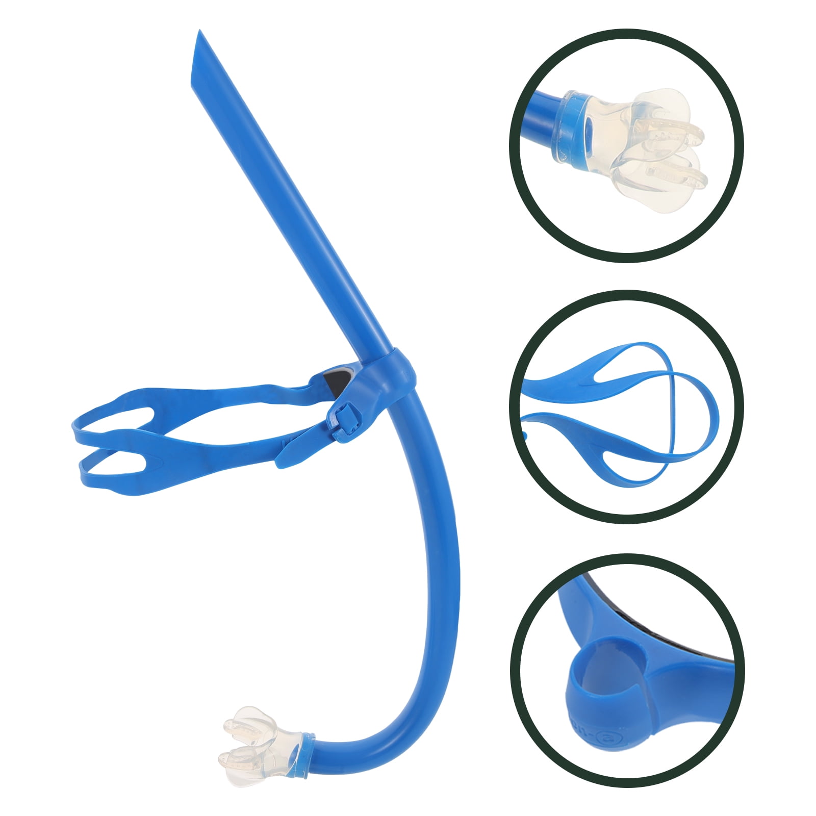 Raindrops Diving Snorkel Blue Soft Flexible Materials Comfortable Fit ...