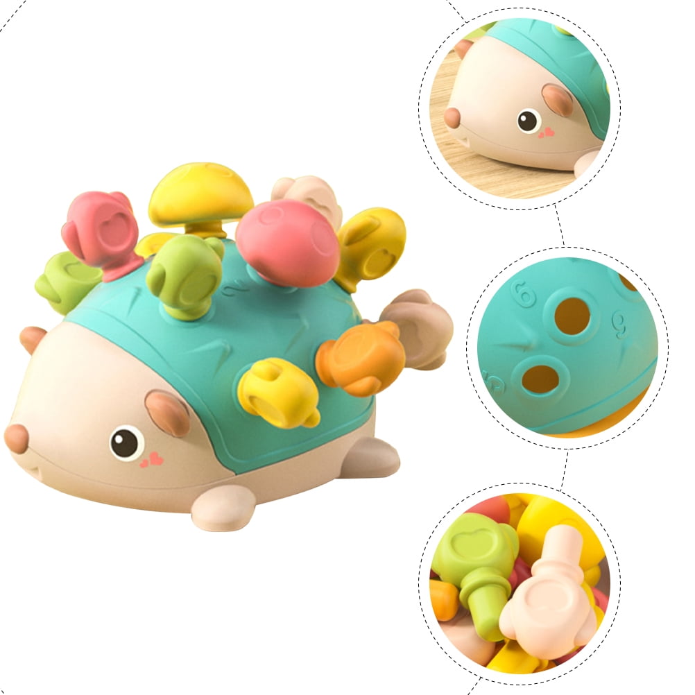 Raindrops Blue Plastic Hedgehog Toy for Children to Develop Fine Motor ...