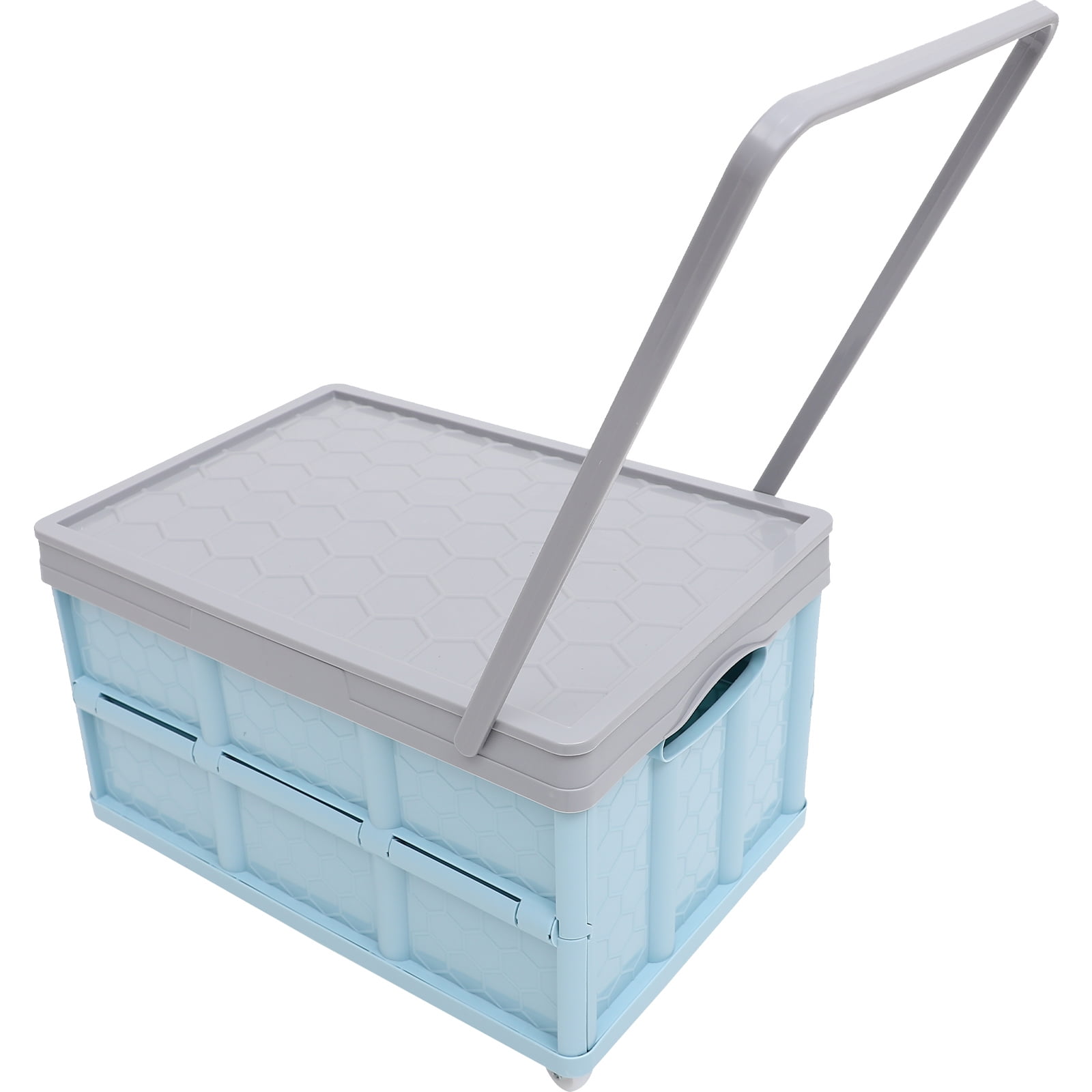 Raindrops Blue Plastic Storage Box for Clothes and More Collapsible ...