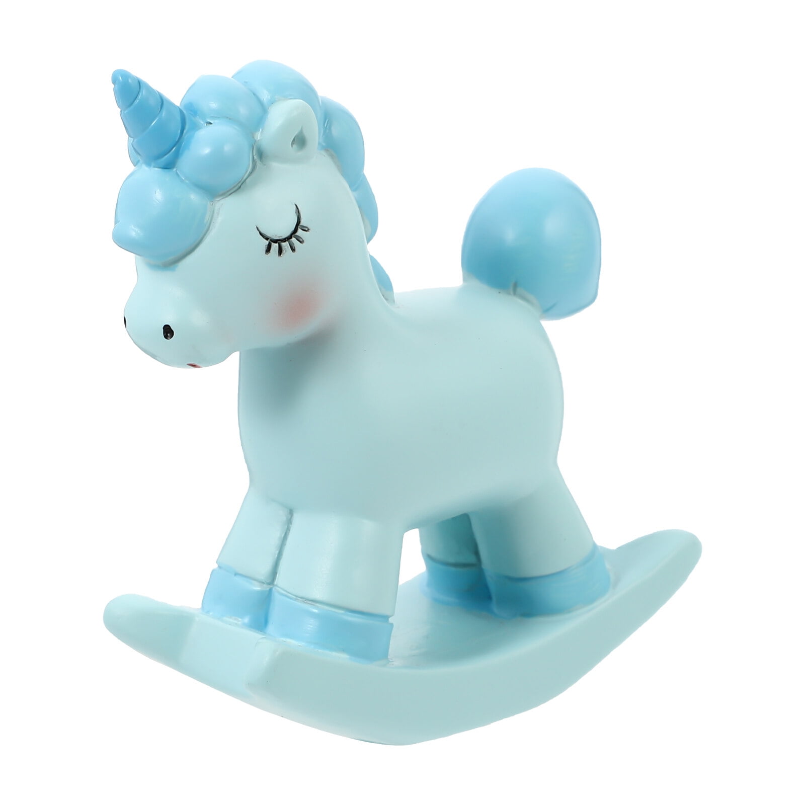 Raindrops Blue Resin Unicorn Cake Topper for Lovely Shape Adds Fun to ...