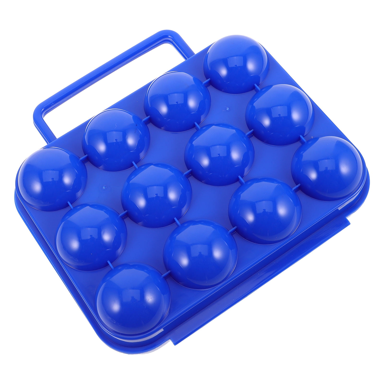 Raindrops Blue Silicone Egg Carrier Container for Holding 12 Eggs with ...
