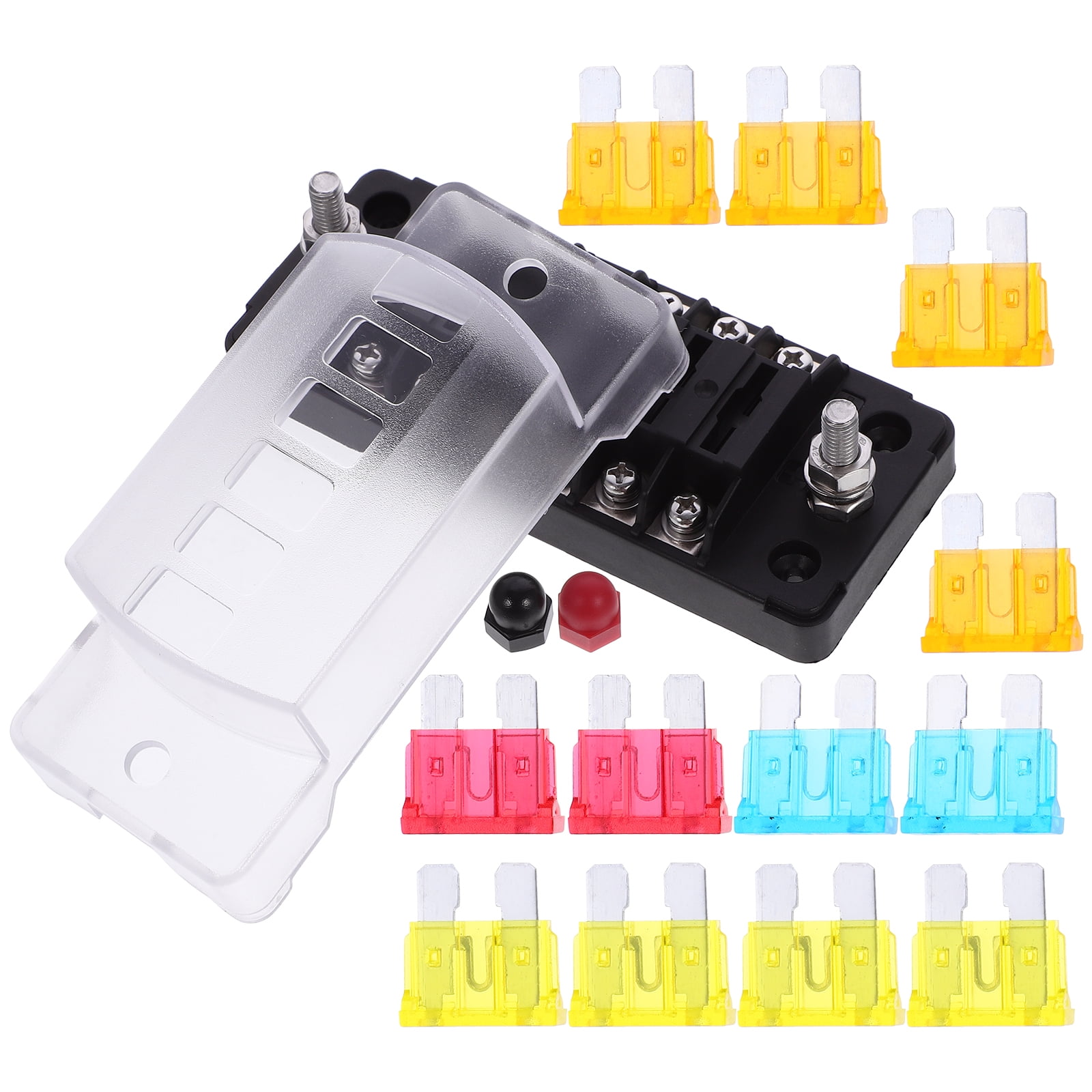 Raindrops Boat Electrical Panel Fuse Holder Automotive Marine Block ...