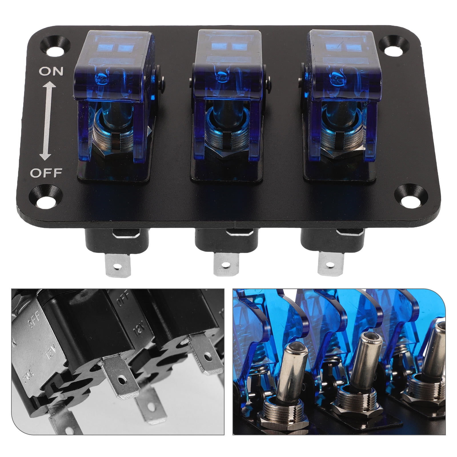 Raindrops Rocker Style 3 Position Toggle Switch Heavy Duty Panel Use ...