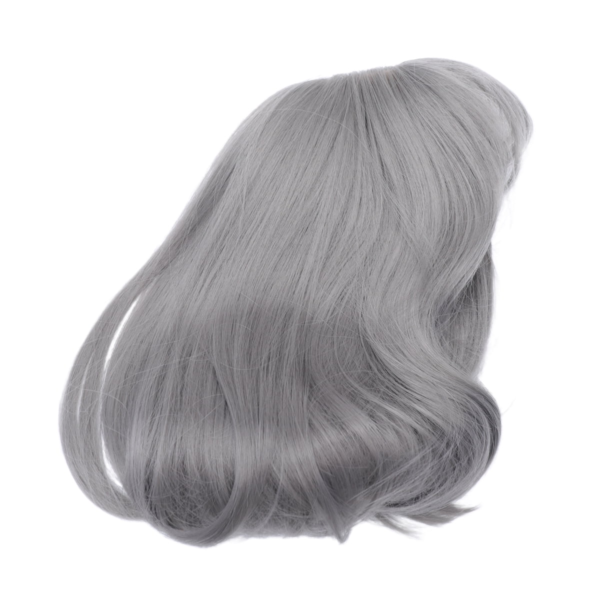Raindrops Bob Wigs for Women 1Set Synthetic Grey Curly Hair Shape with ...