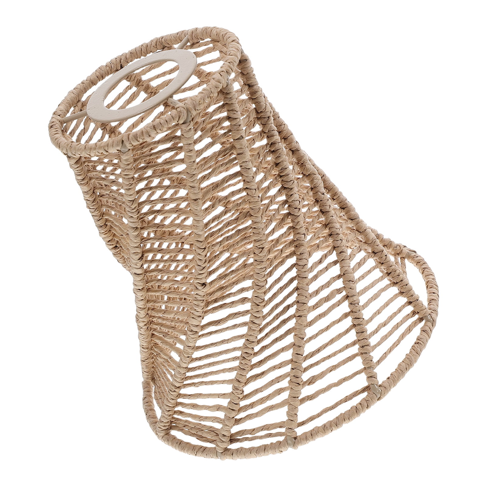 Raindrops Boho Lamp Shade For Ceiling Light Faux Rattan Woven Light ...