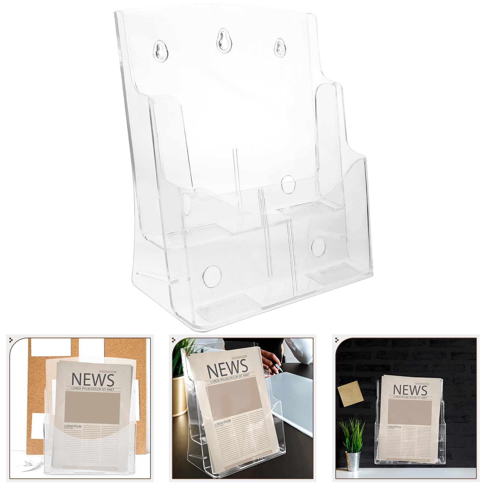 Raindrops Booklet Display Stand Organizers Binder for Desk Office White ...