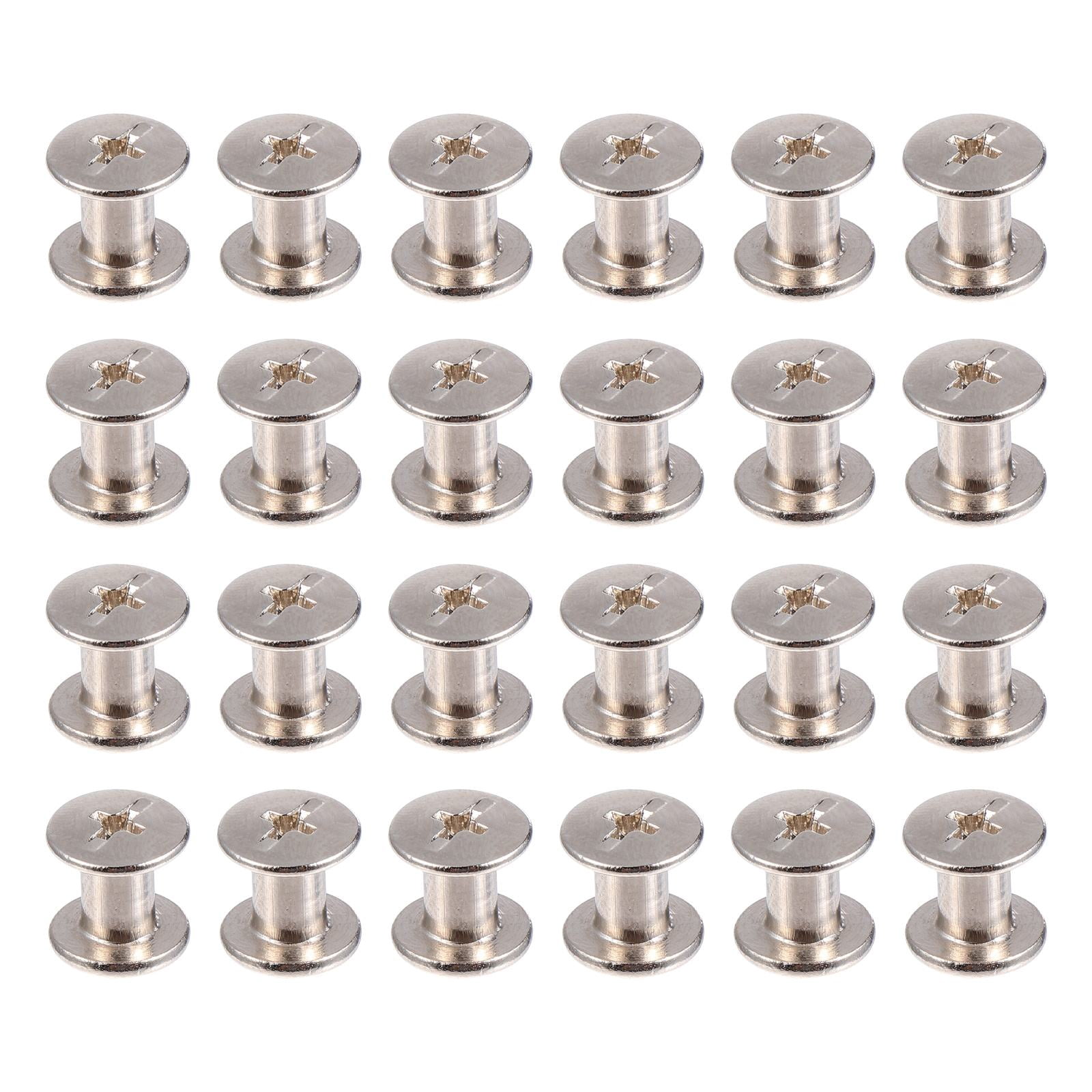 Raindrops Boot Rivets Screw Posts Slotted Head 100Pcs - Walmart.com