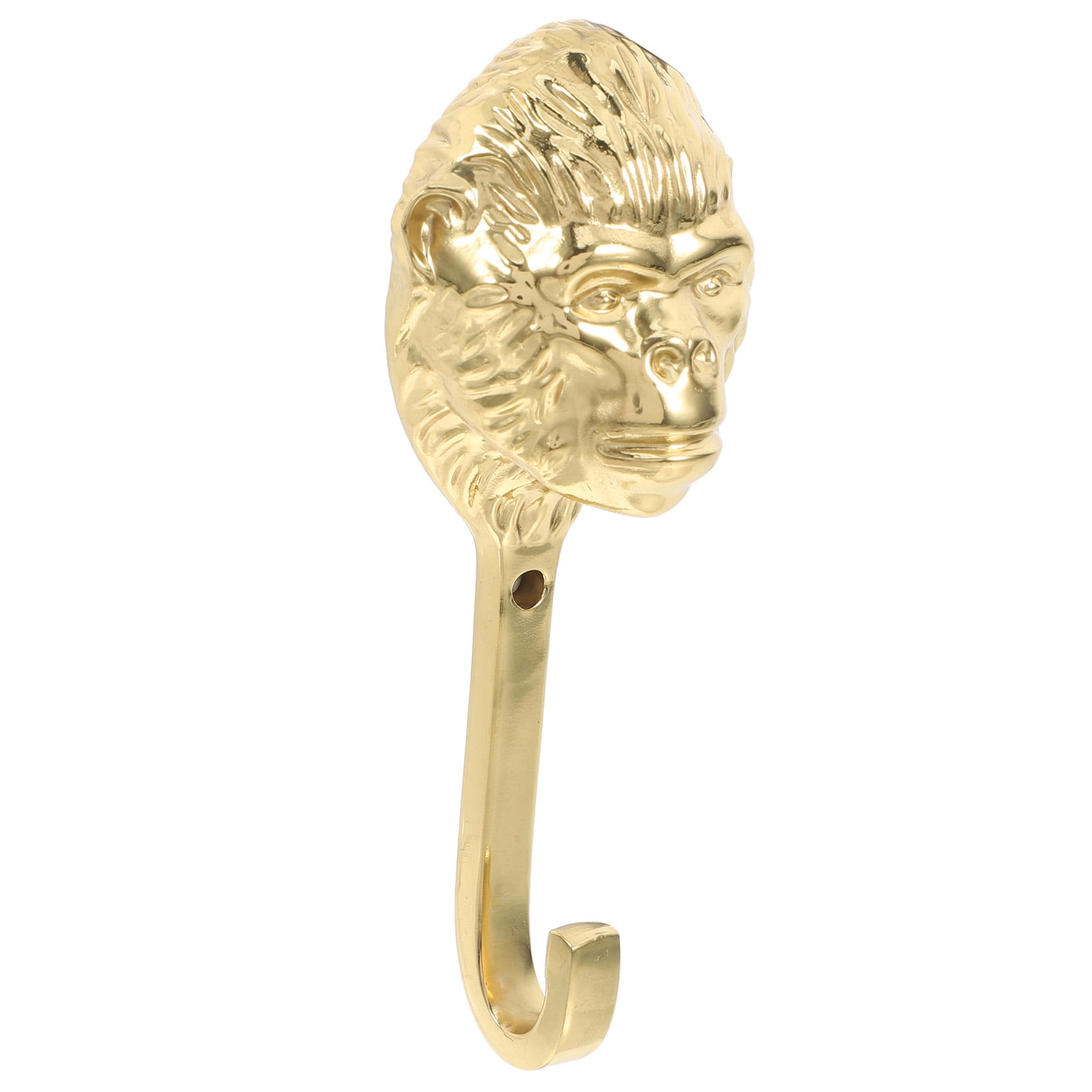 Raindrops Brass Gorilla Head Wall Hook Golden Animal Head Hook with ...
