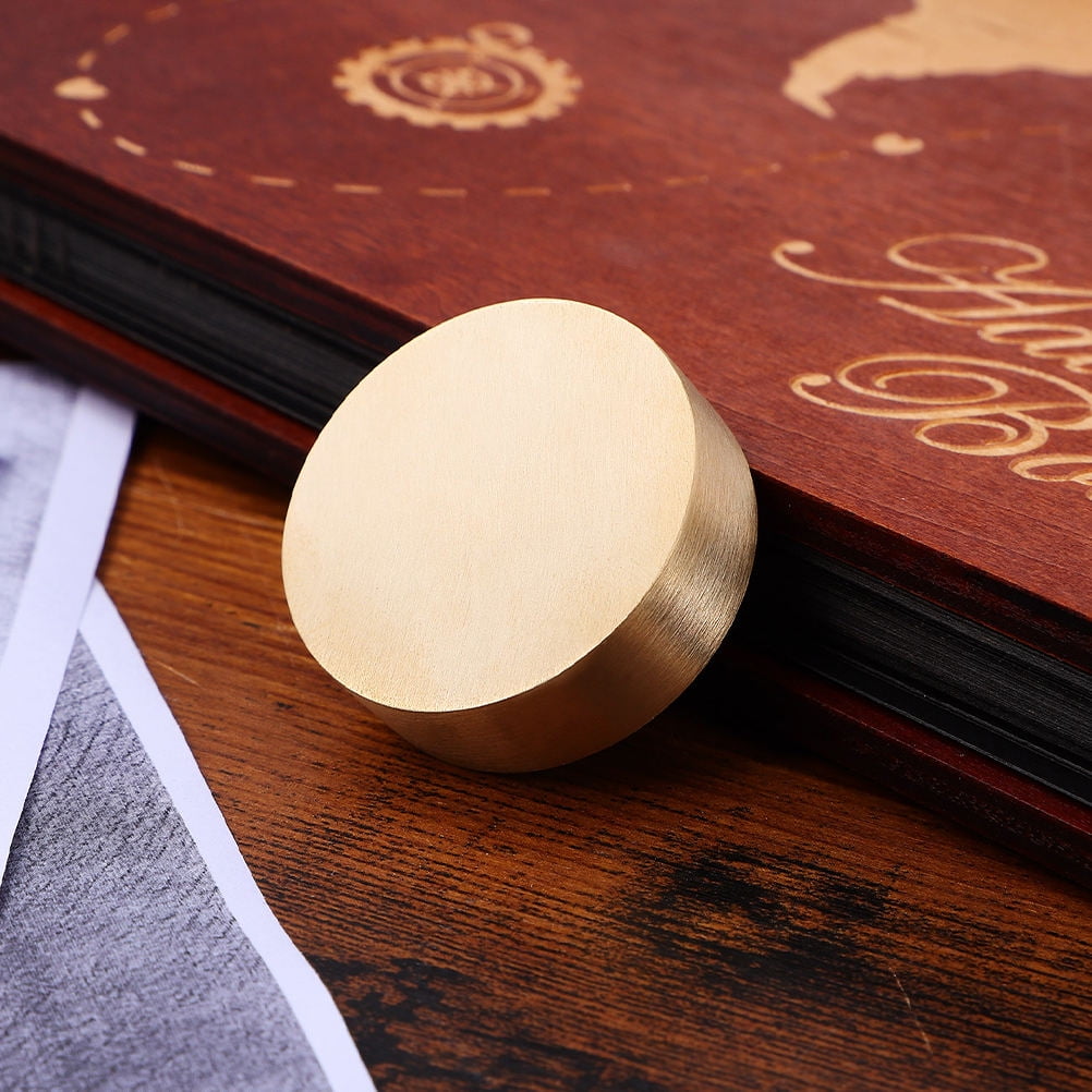 Raindrops Brass Round Block Paperweight Chinese Calligraphy Paperweight ...