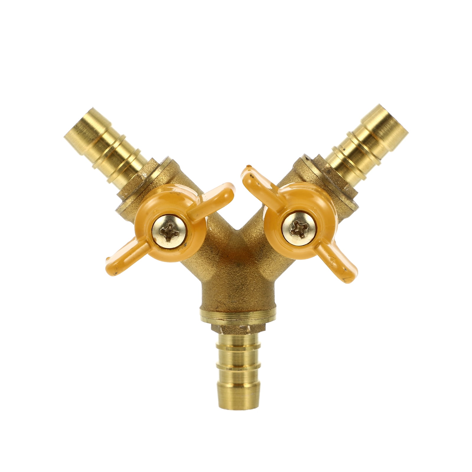 Raindrops Brass Shut Off Valves 3 Way Valves Heavy Duty Splitter for ...