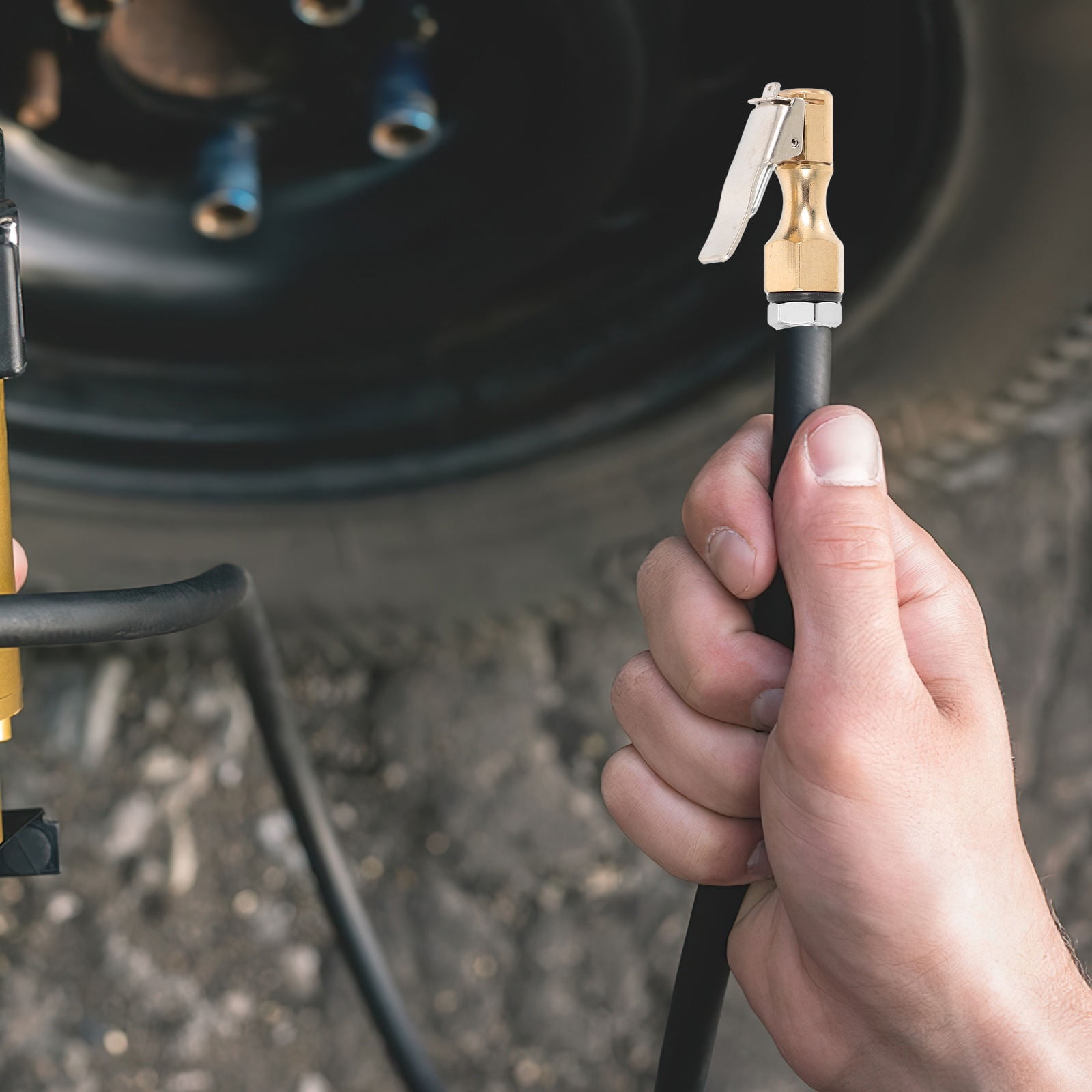 Raindrops Brass Tire Chuck For Car Tire Inflation Quick Connect Air ...