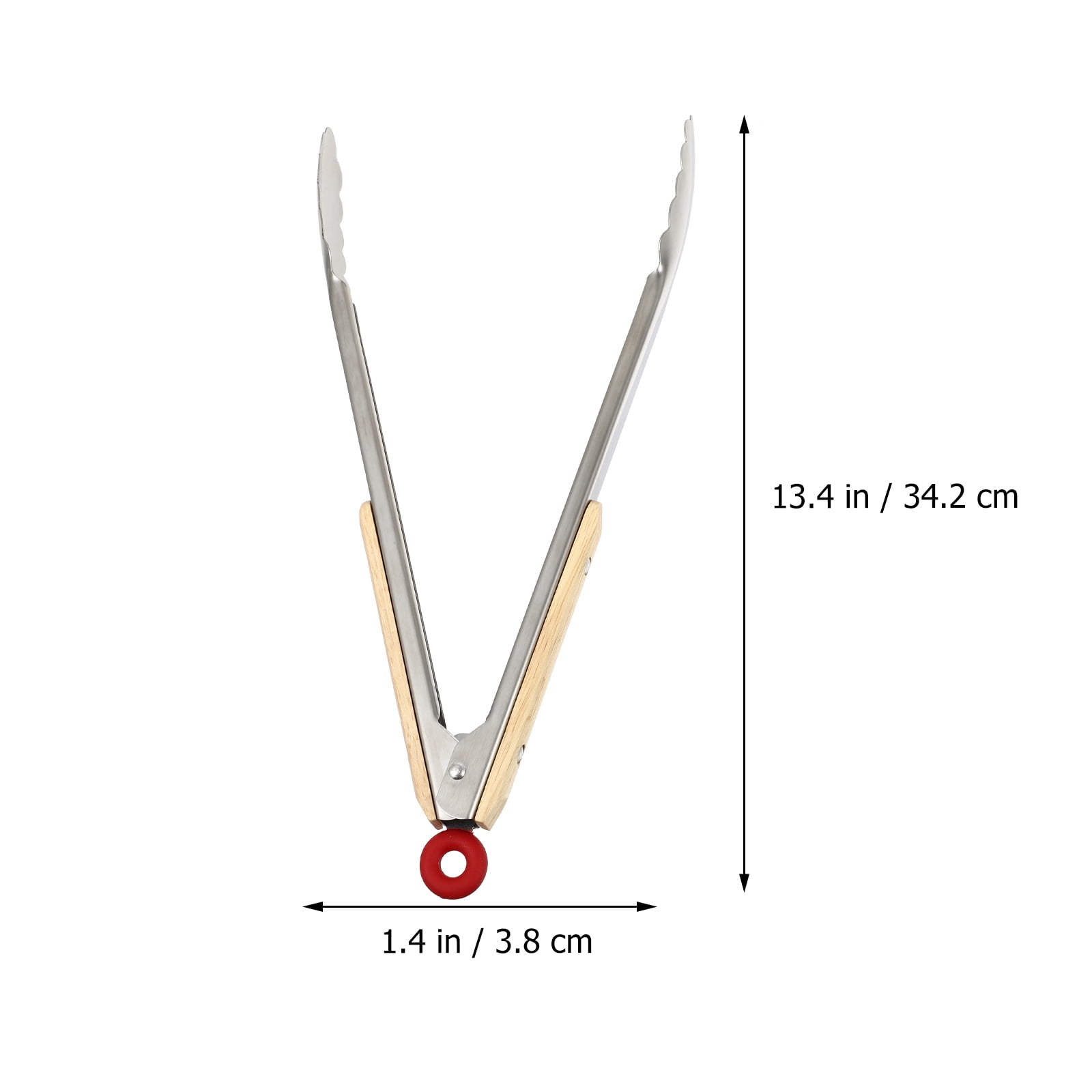 Raindrops Bread Tong With Wood And Stainless Steel Perfect For Parties ...