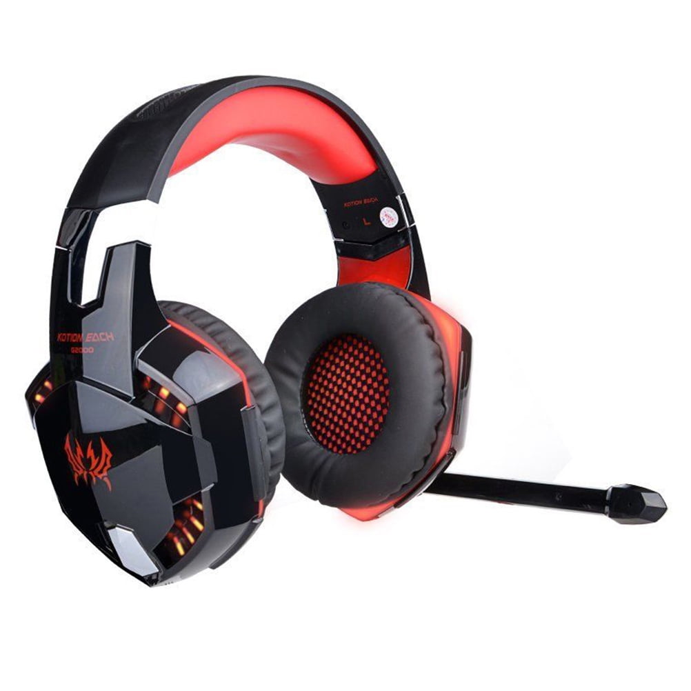 Raindrops Breathing LED Light Deep Bass Game Headphone Stereo ...