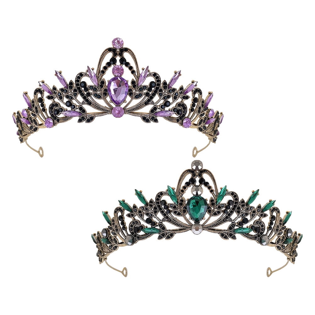 Raindrops Assorted Color Rhinestone Bridal Crown for Wedding Decor Made ...