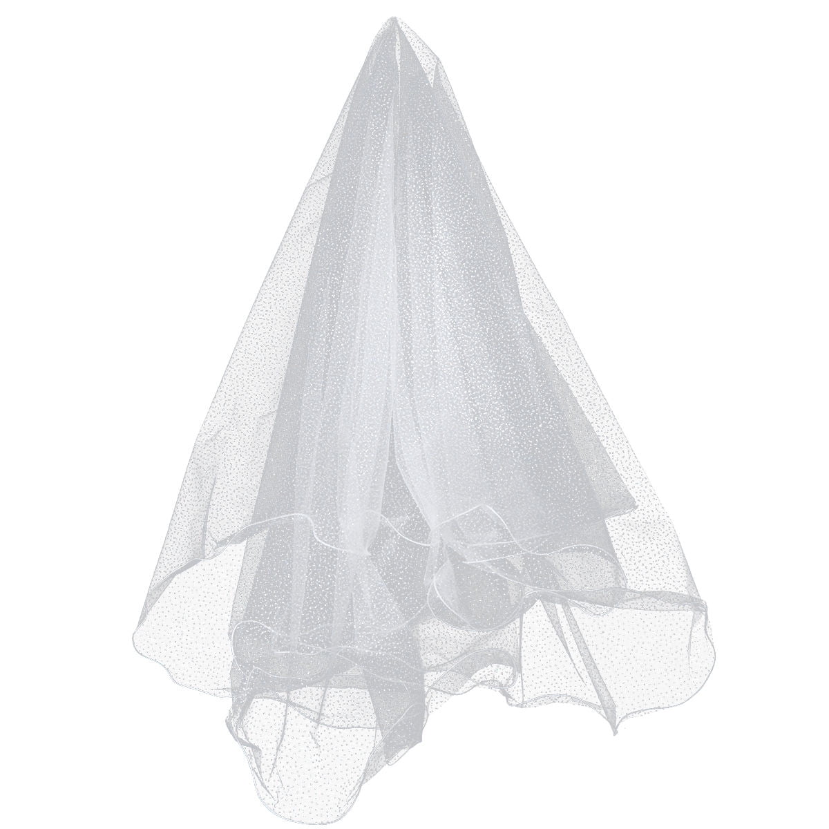 Raindrops Bride Wedding Veil 1Pack White Tulle Glitter Bridal Veil for ...