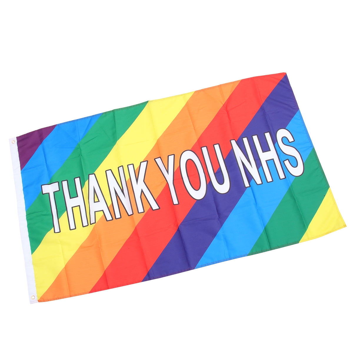 Raindrops British Rainbow Flag Letter Printing Thank You Banner Britain ...
