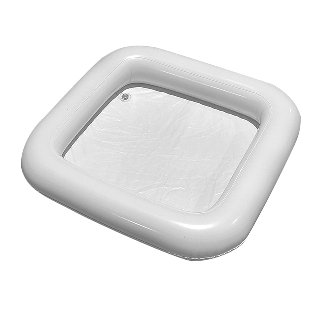 Raindrops Buffet Cooler Inflatable Ice Serving Trays Pool Party White ...