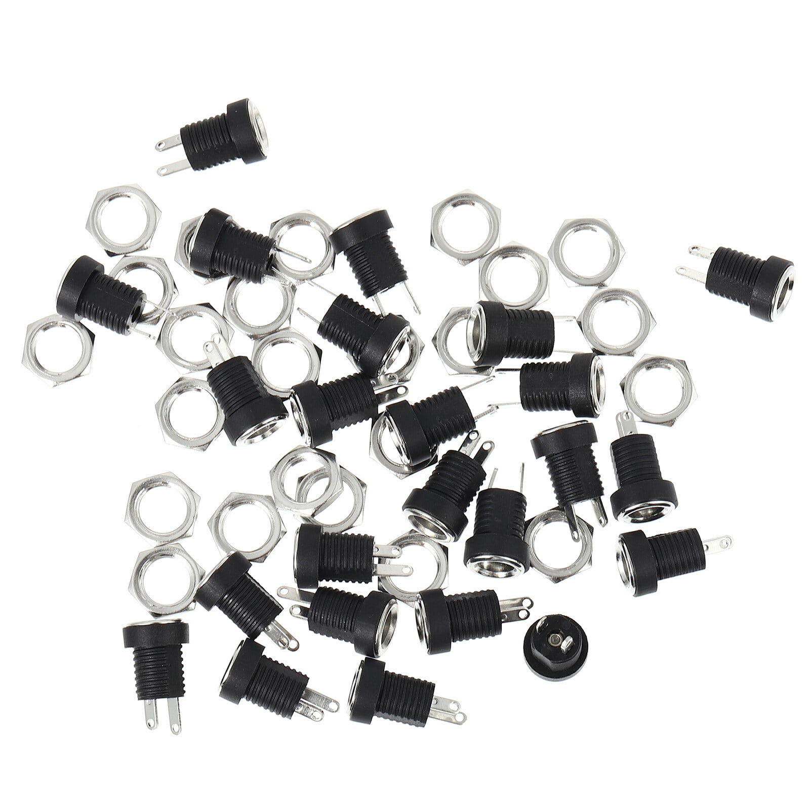 Raindrops Cable Solder Dc Power Socket Female Panel Mount Connector ...