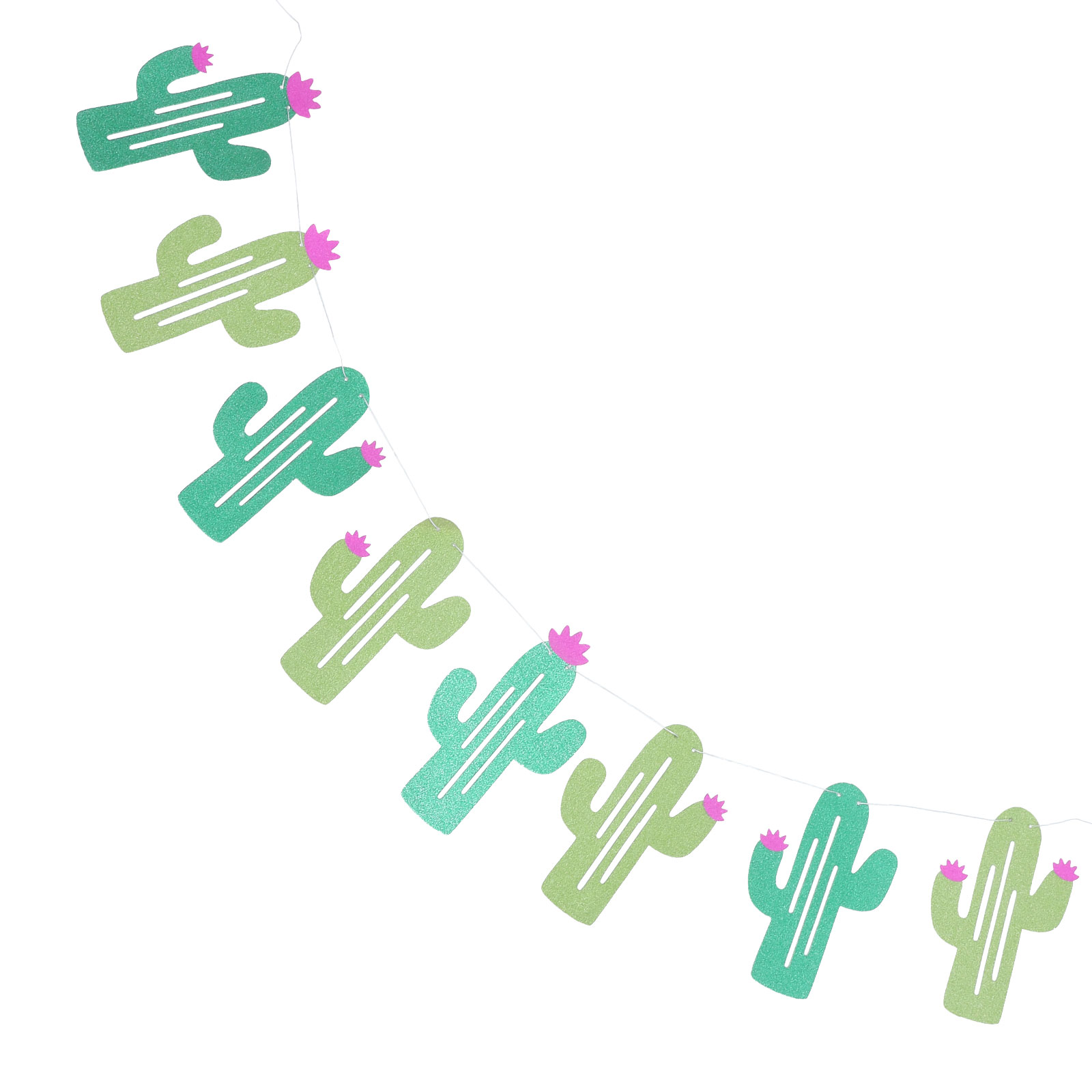 Raindrops Cactus Lace Fiesta Themed Party Decoration Paper Banner ...