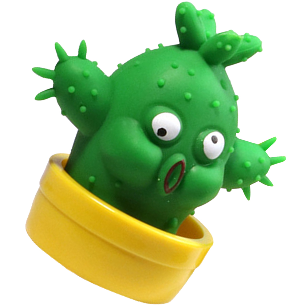 Raindrops Cactus Pinch Fun Tricky Fake Tabletop Toy Stress Relief ...