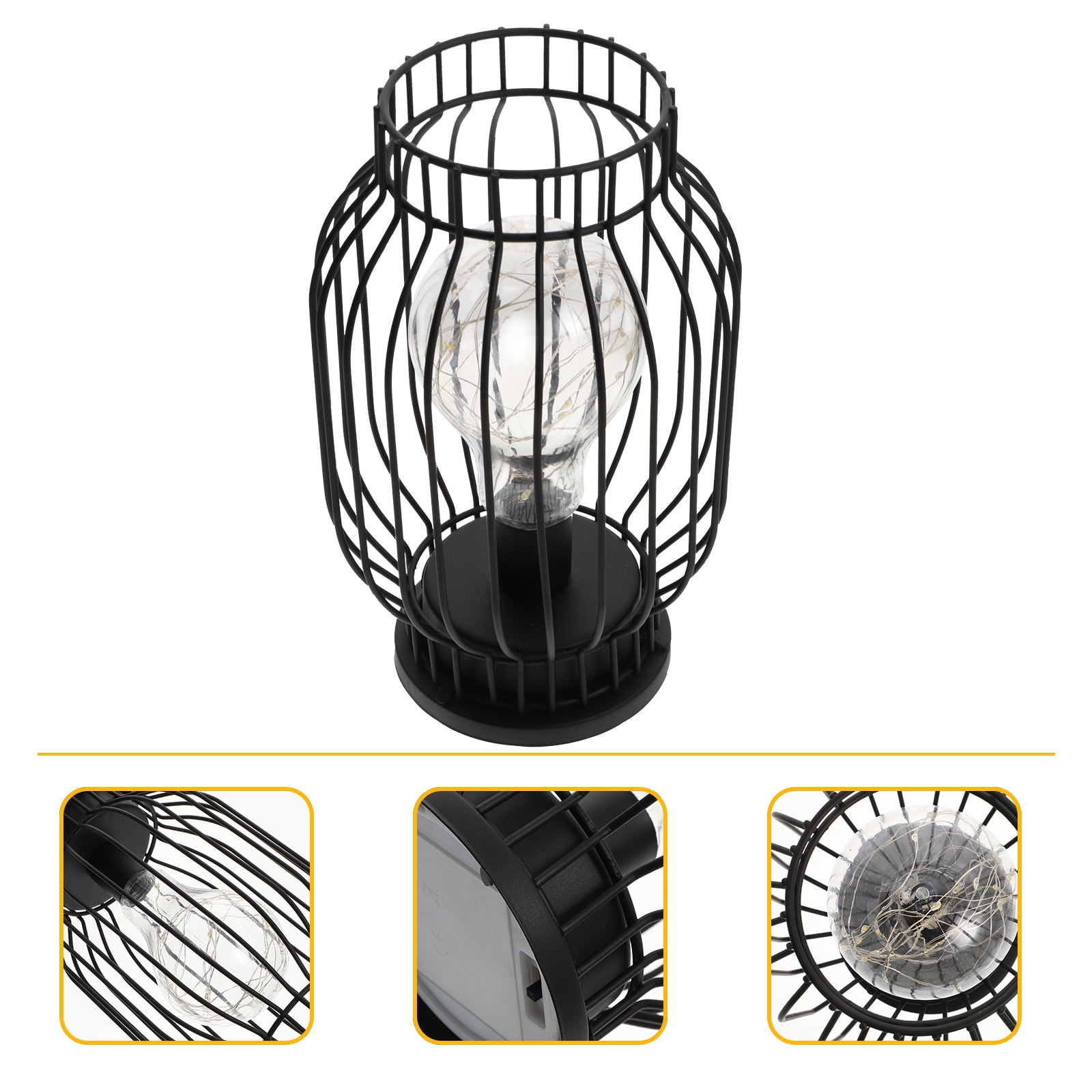 USHOBE Table Lamp Black 1Set 5.1x5.1x9.1in - Walmart.com