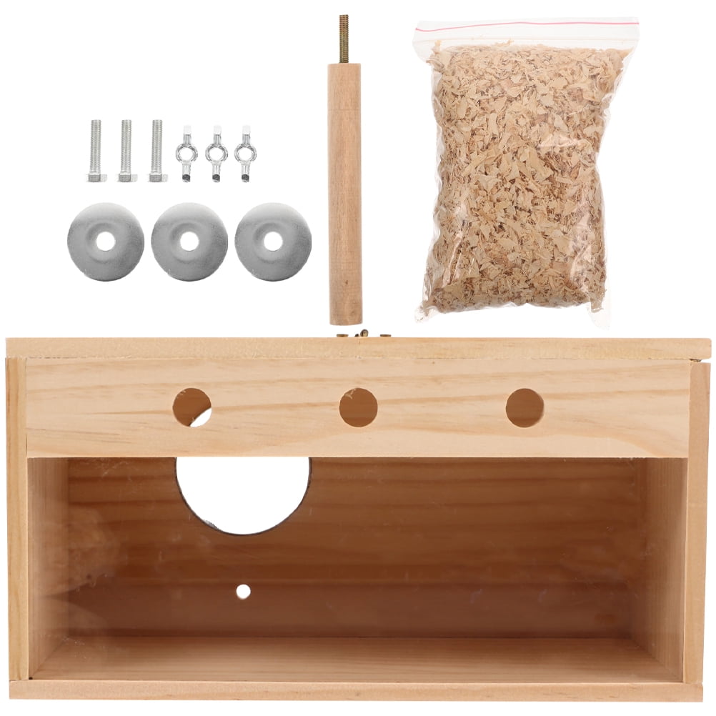 Raindrops Cage Parrot Breeding Box Agapornis Nest Birdhouse Parakeet ...