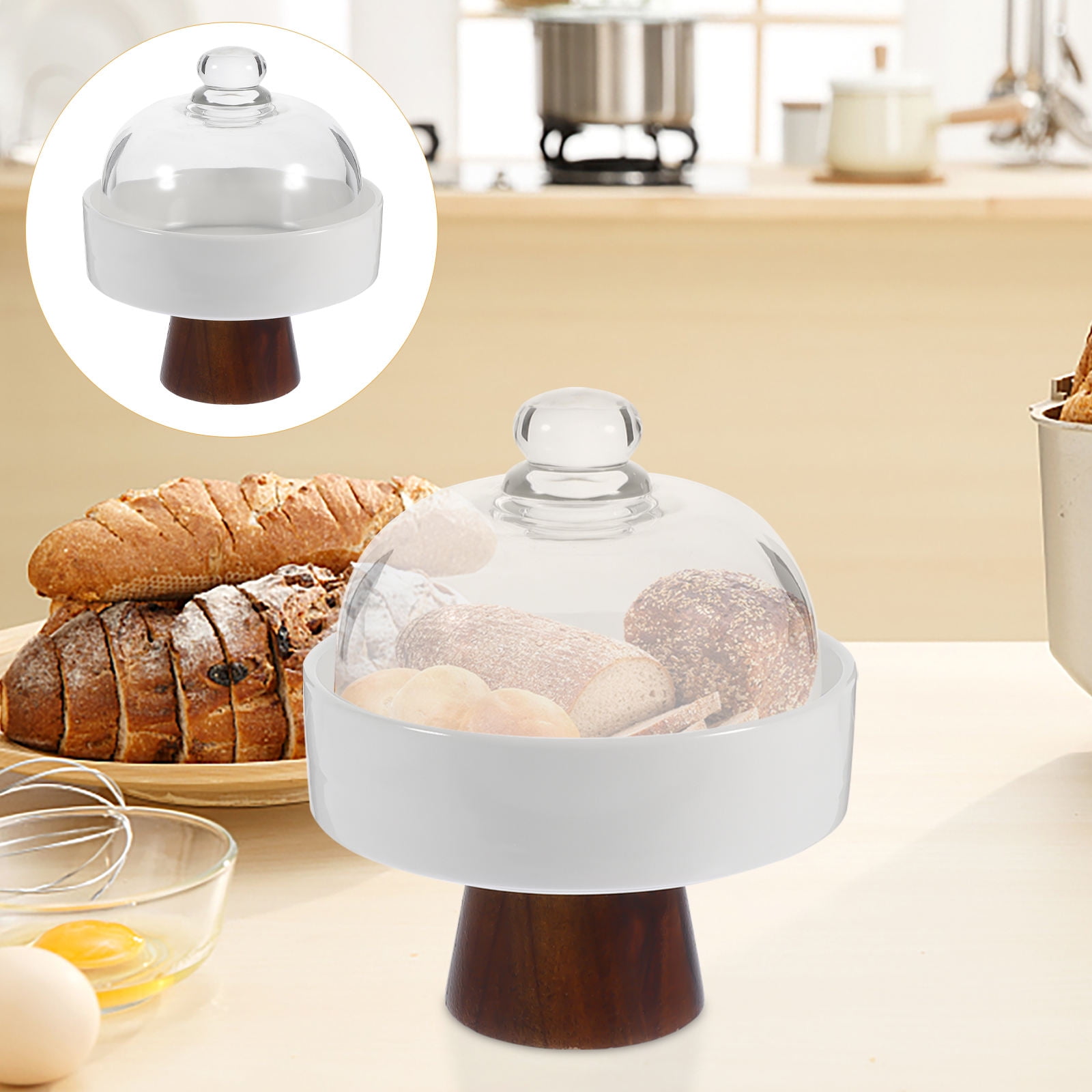 Raindrops Cake Stand High-Foot Multifunctional Dessert Display Tray Serving Platter Fruit Donut ...