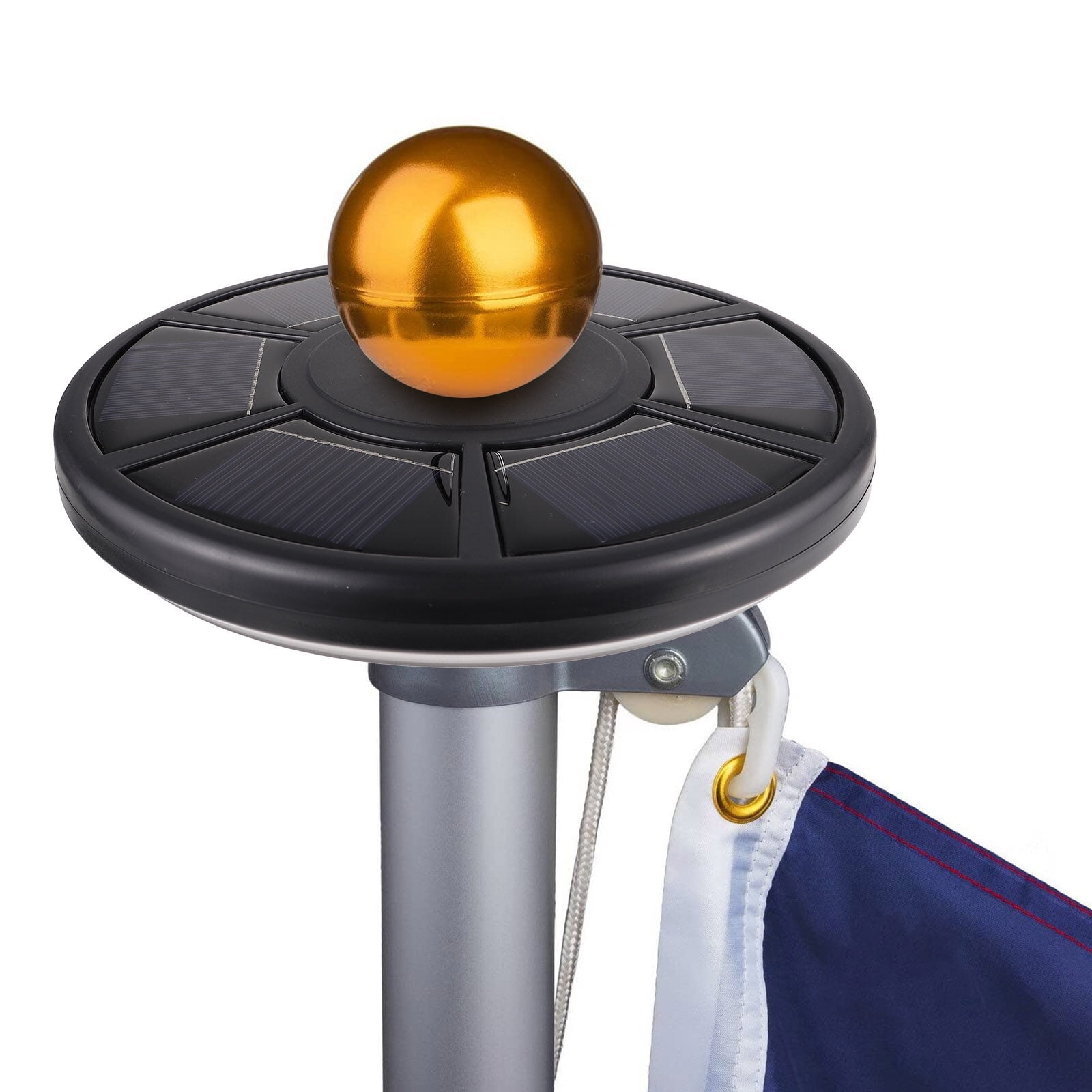 Raindrops Camping Solar Flag Pole Light 26LEDs Tent Flagpole Light ...