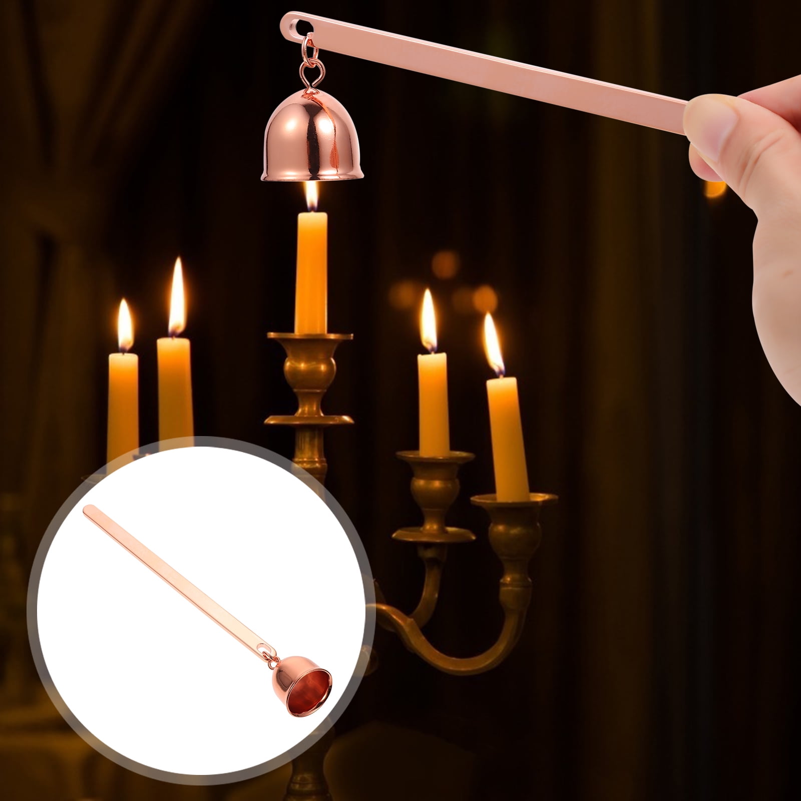 Raindrops Candle Extinguisher Bell Shaped Snuffer Head Flame - Walmart.com