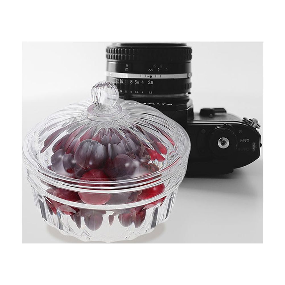 Raindrops Candy Jar with Lid Trifle Bowl with Lid Versatile Candy Box ...