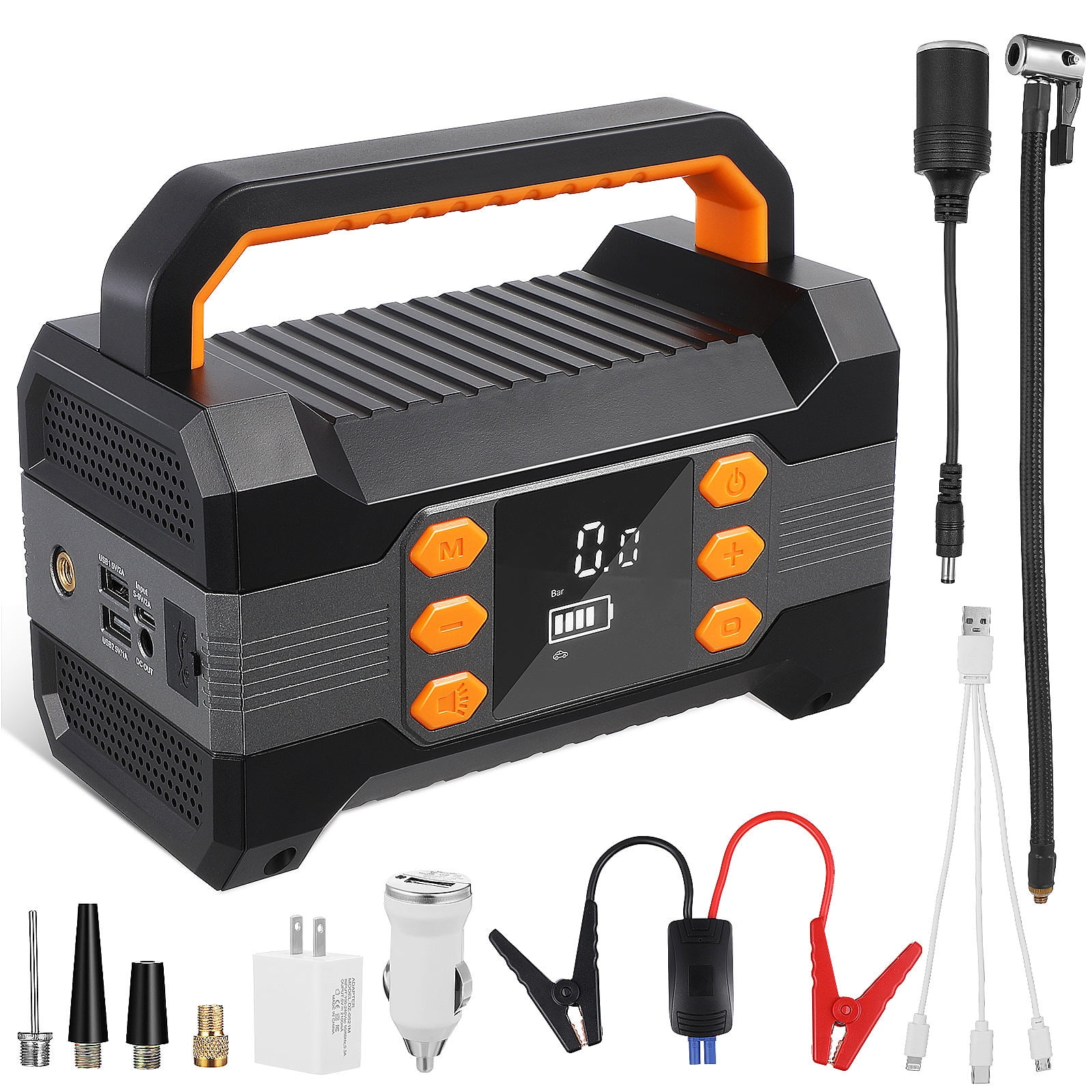 Raindrops Car Battery Jump Starter Auto Emergency Accessories Electric ...