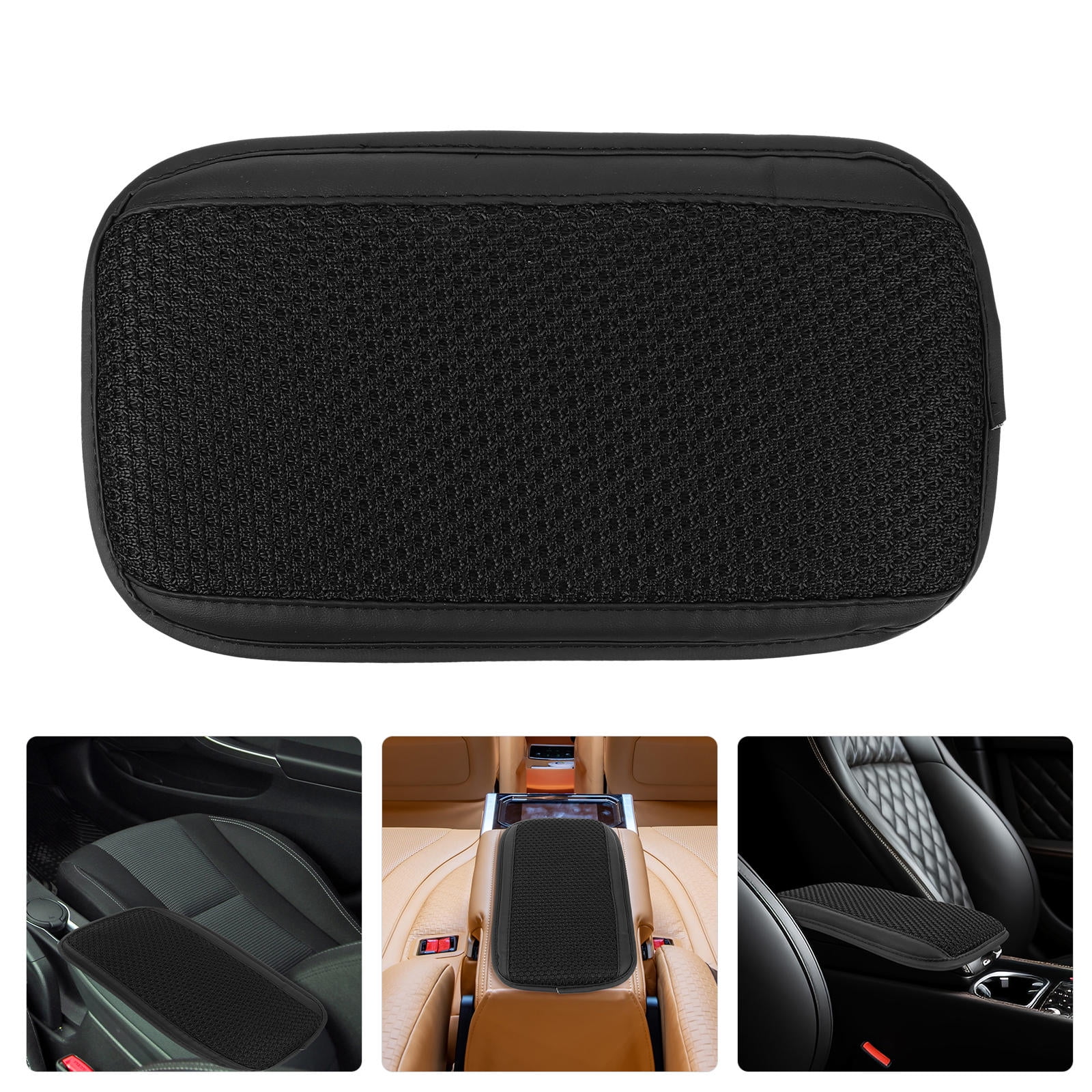 Raindrops Arm Rest Cover Car Armrest Cushion Pu Black 1Pack - Walmart.com