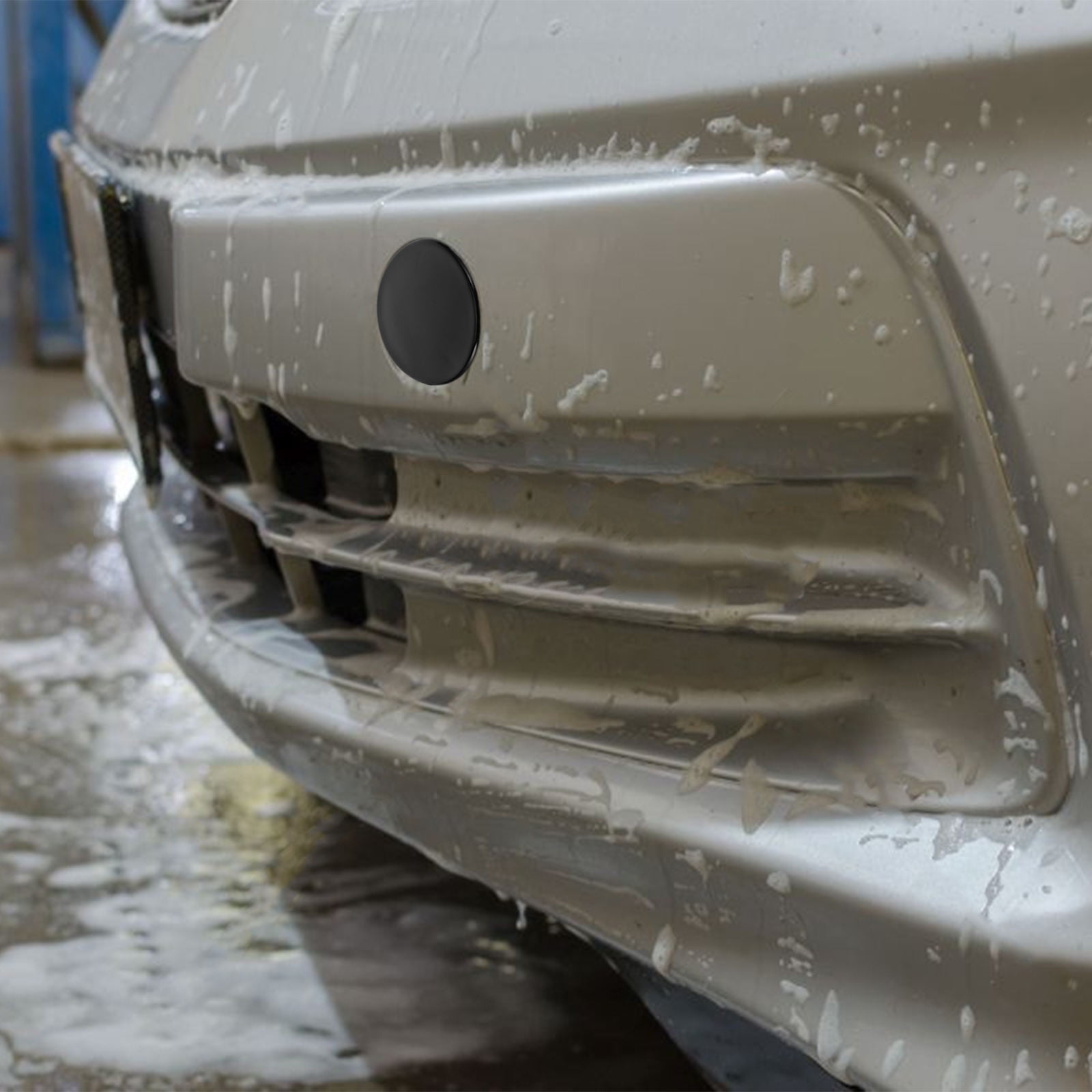 Raindrops Car Rear Bumper Tow Hook Cover Round Auto Rear Bumper Tow ...