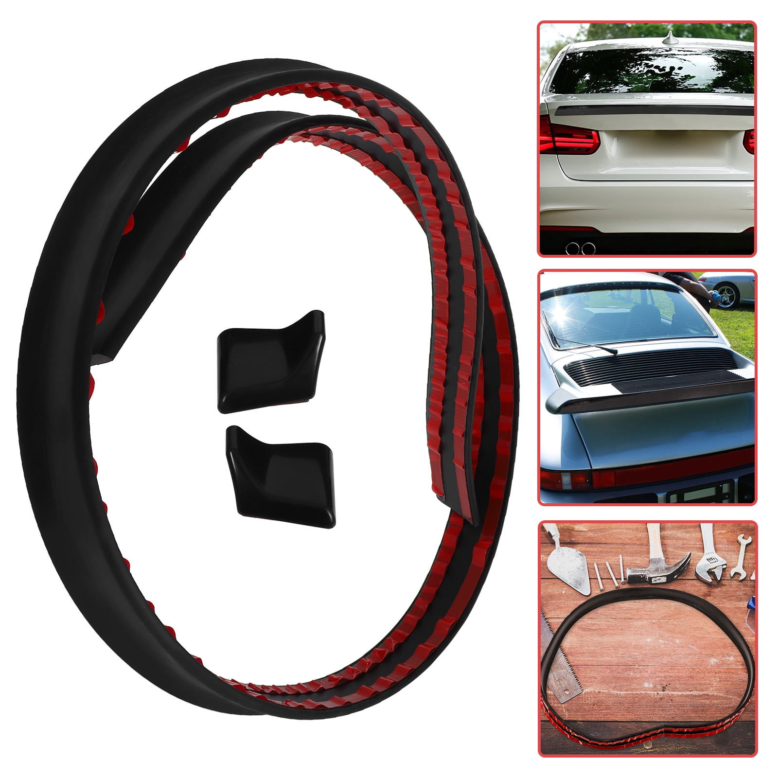 Raindrops Vehicle Spoiler Rubber 1 .5X1.57X0.59In - Walmart.com