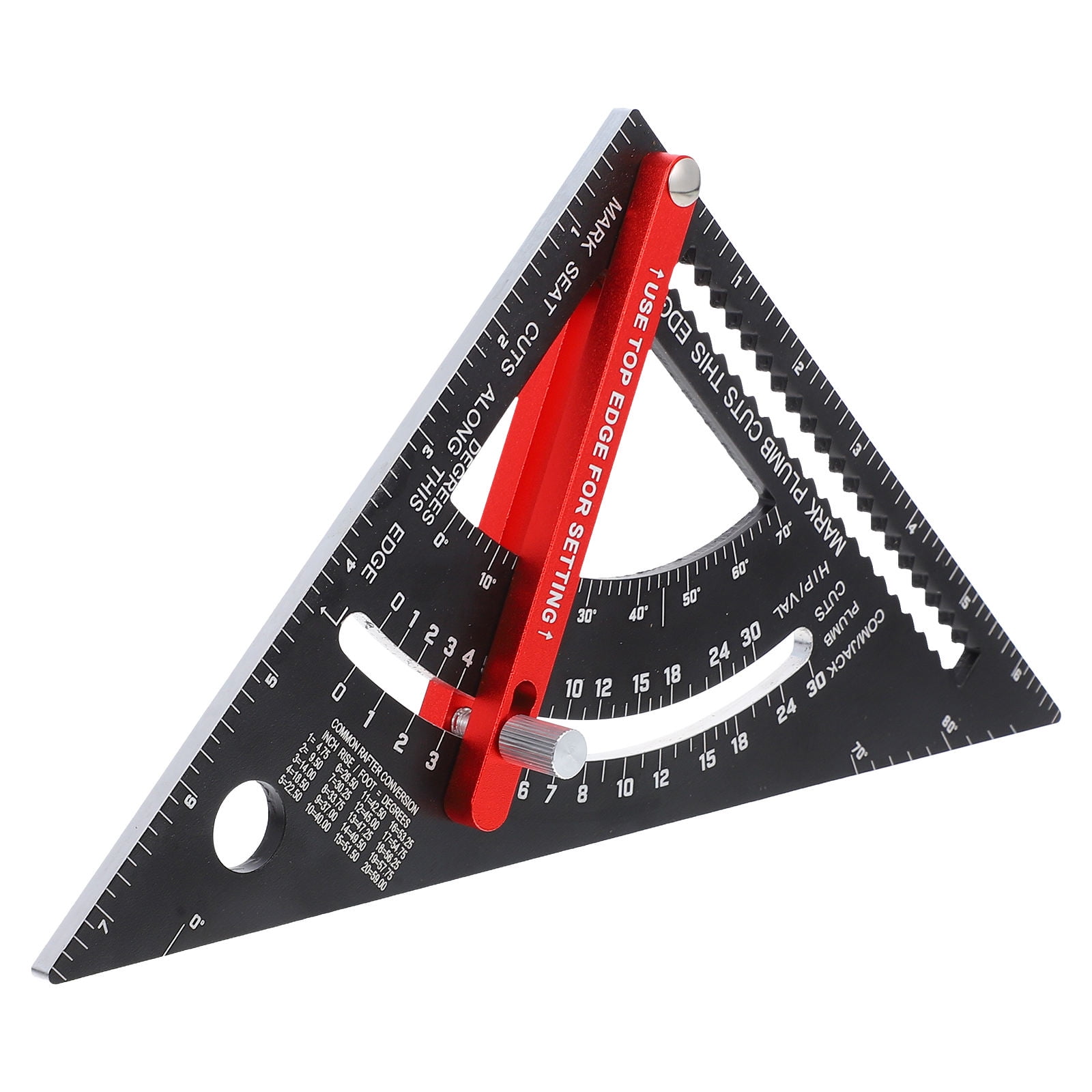 Raindrops Carpenter Square Edge Guide Woodworking Triangles Ruler Aluminum Alloy Meter Triangle ...