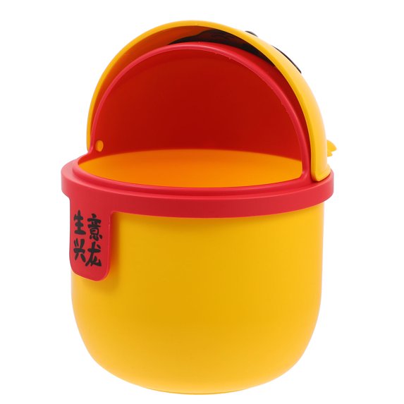 Raindrops Cartoon Dragon Shaped Wastepaper Lidded Garbage Can for ...