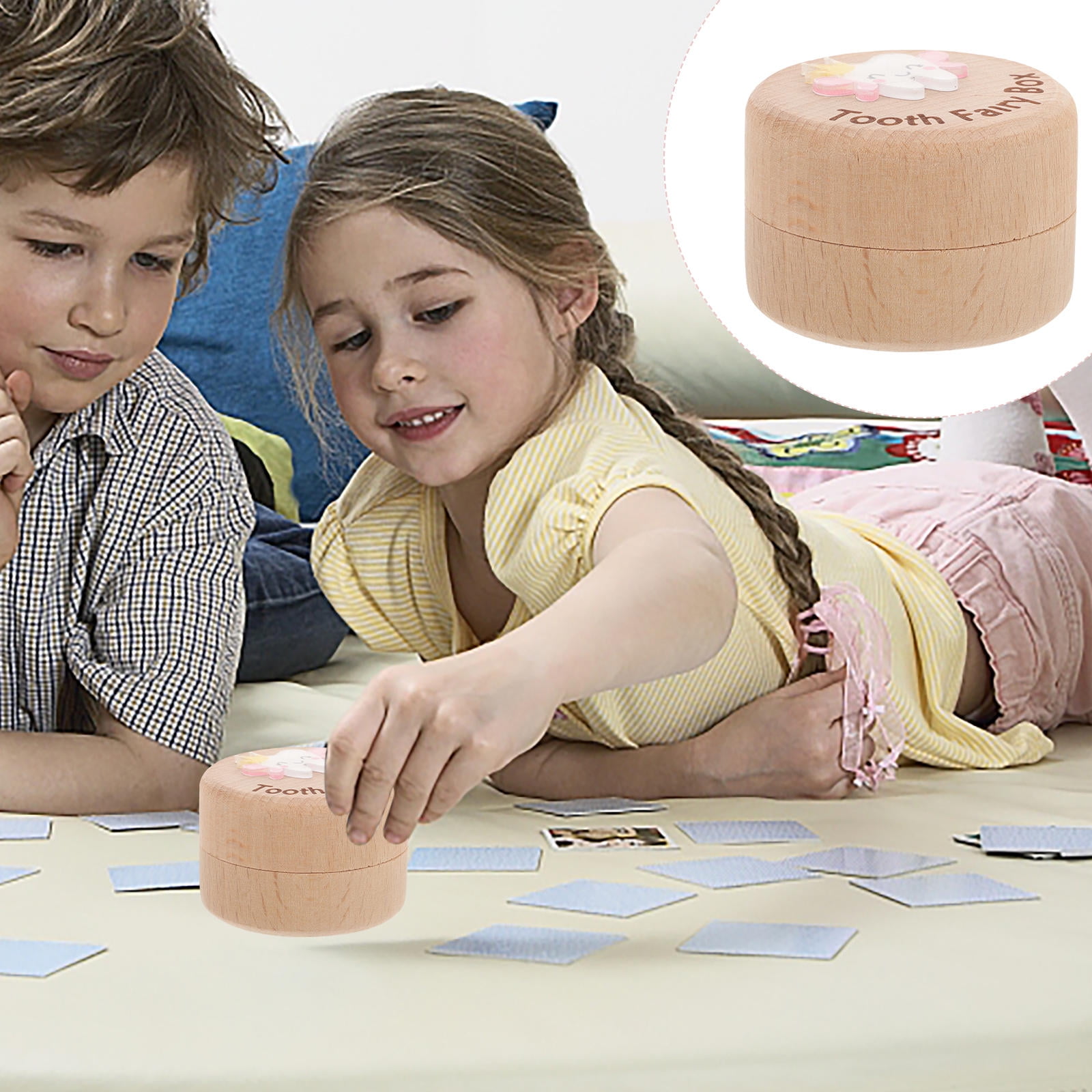 Raindrops Cartoon Tooth Packing Box Fetal Hair Tooth Storage Container ...