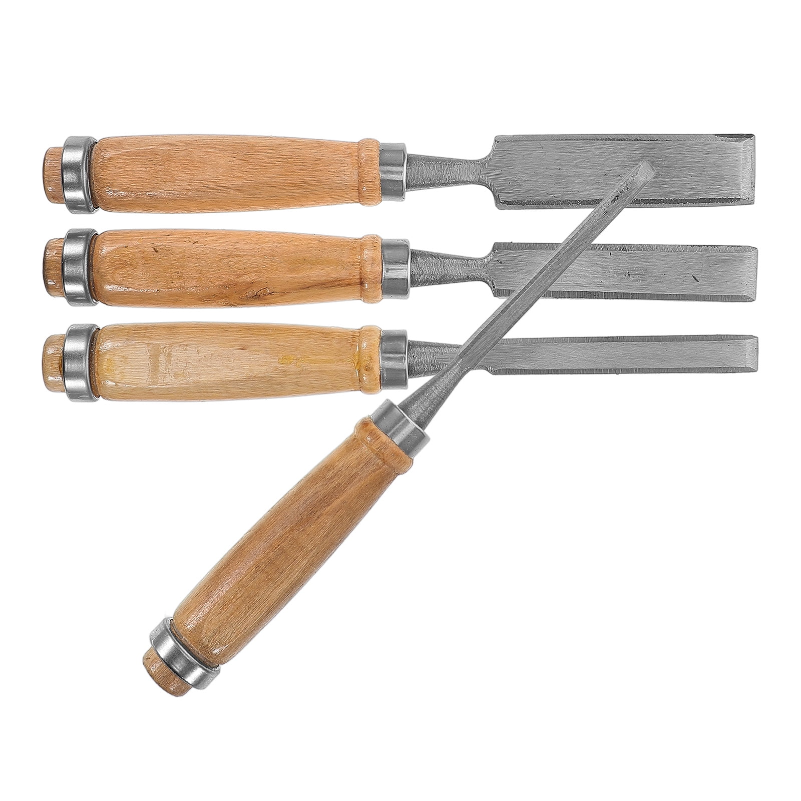 Raindrops Carving Chisel Set With Wood Handle 4pcs Flat Tip Chisel Wood ...