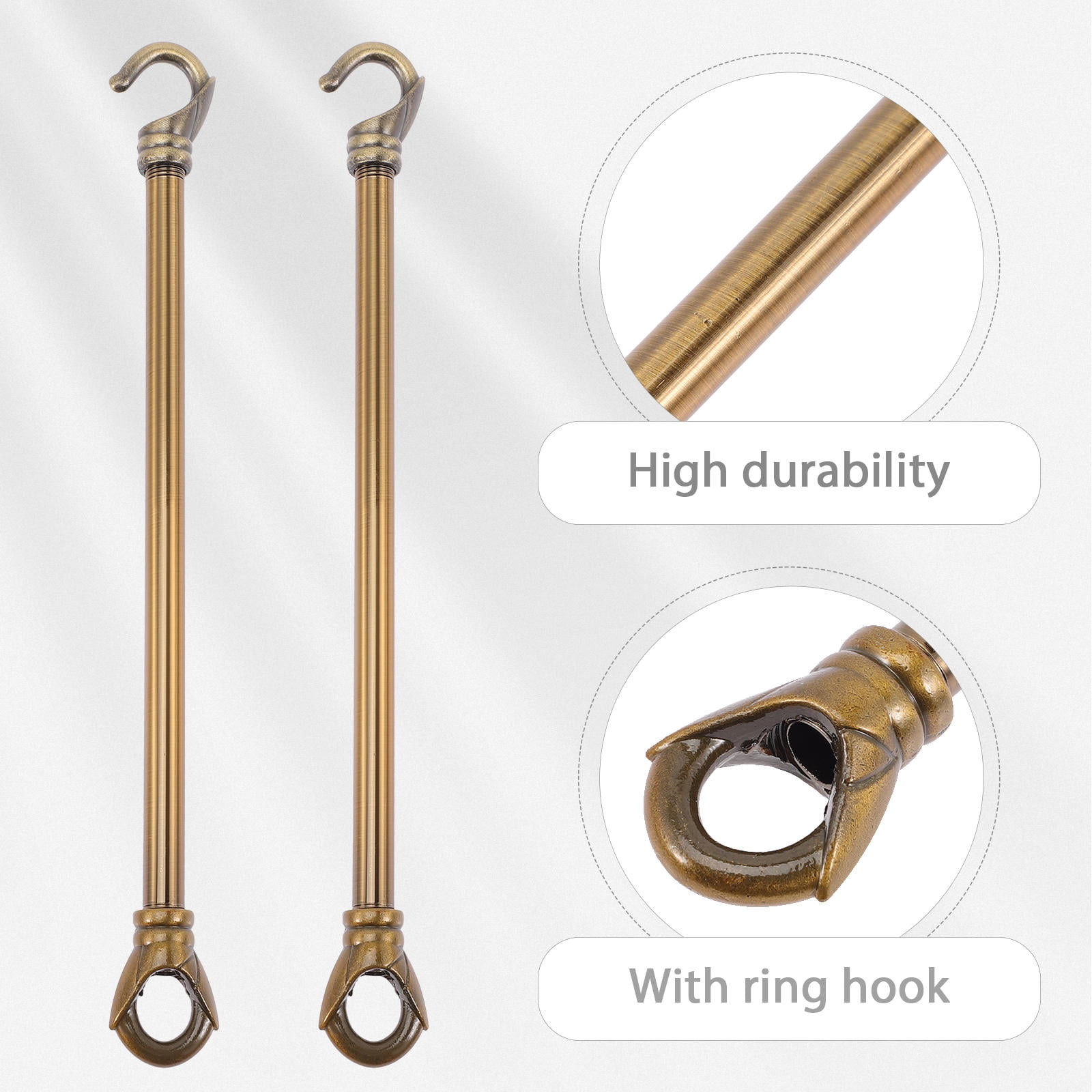 Raindrops Ceiling Light Support Rod with Hook on Both Sides for ...