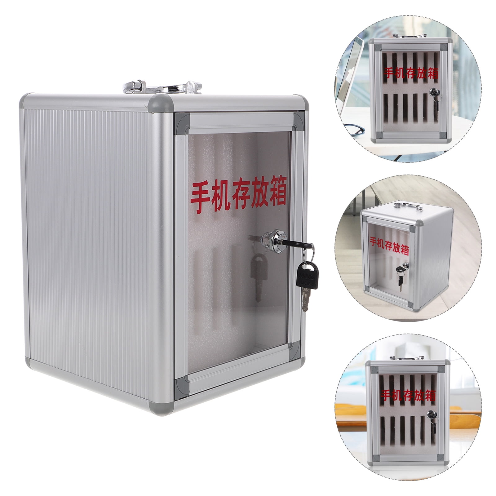 Raindrops Aluminum Alloy Multi-Color Phone Locking Box for Secure ...